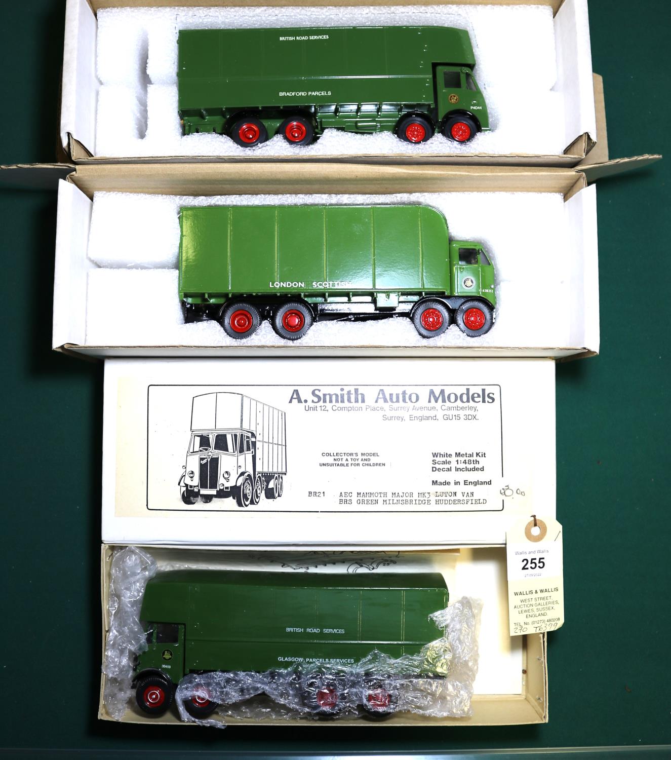 3 White metal models. Hartsmith models, BR15 Maudsley Meritor ...