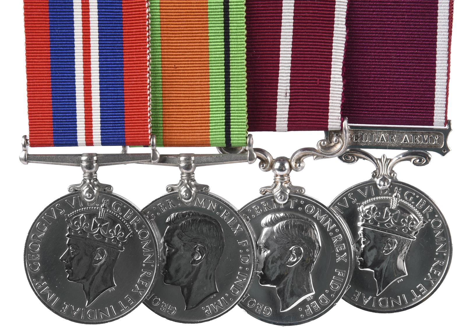 Four medals named or attributed to Warrant Officer Harold Edgar George ...