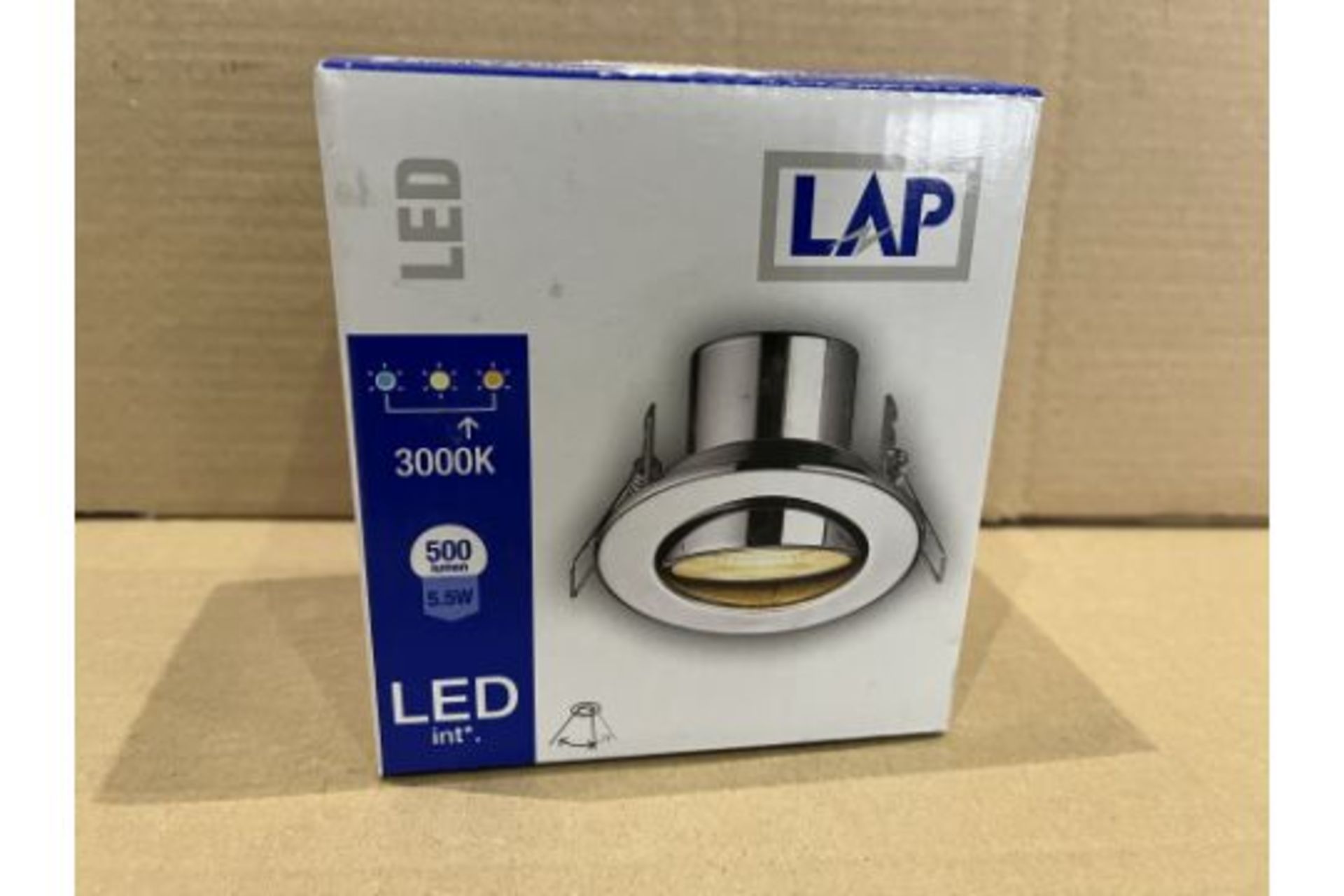 PALLET TO CONTAIN 200 X BRAND NEW LAP DOWNLIGHTS (STYLES MAY VARY) R12