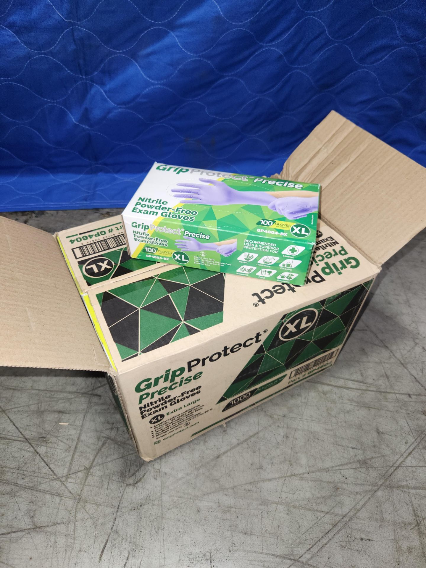 RHEMA SCIENTIFIC GLOVES NITRILE XL1000 1 BOX 1000 PER PACKAGE
