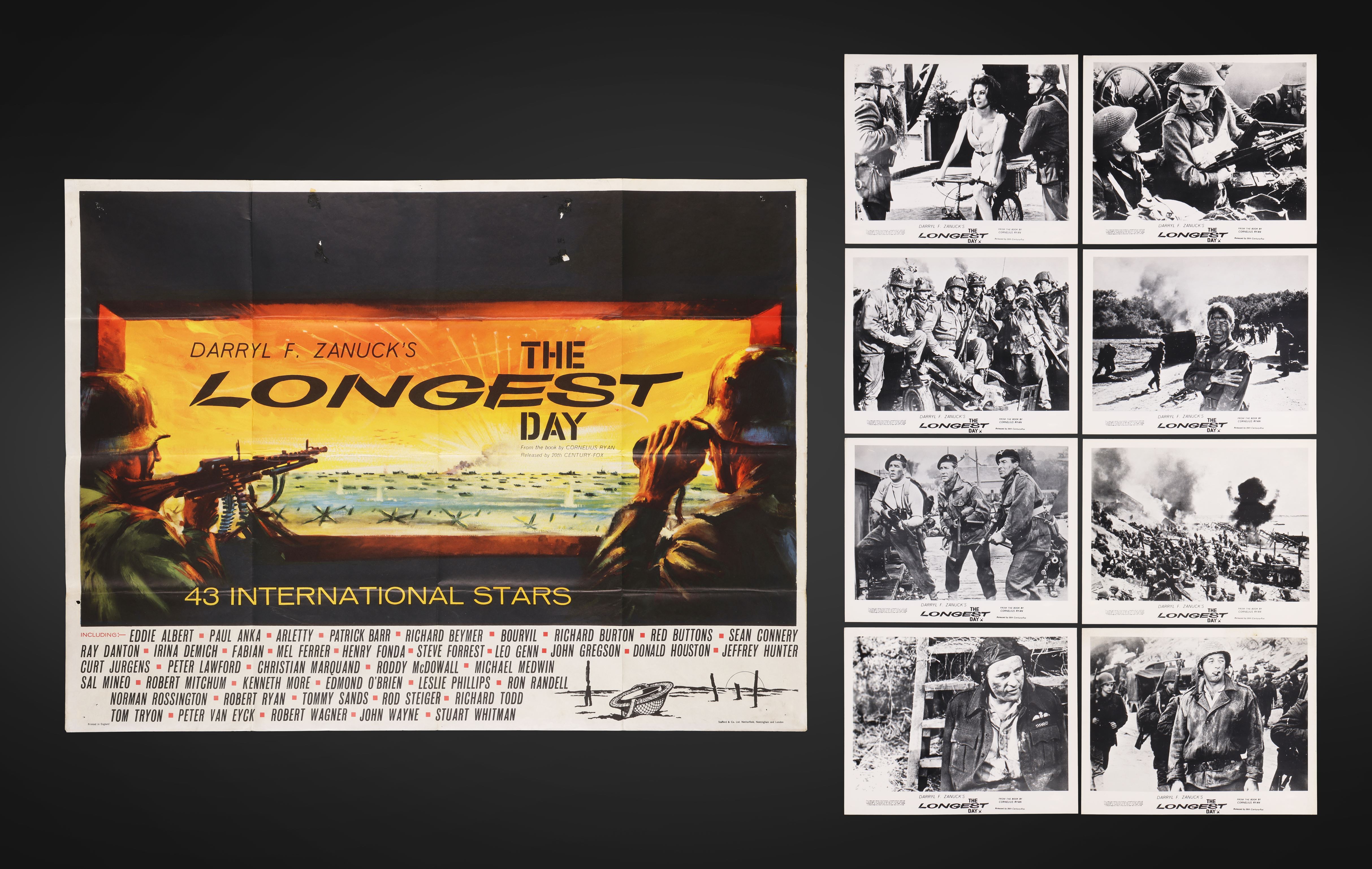 THE LONGEST DAY (1962) - UK Quad and Complete Set of Front of House ...