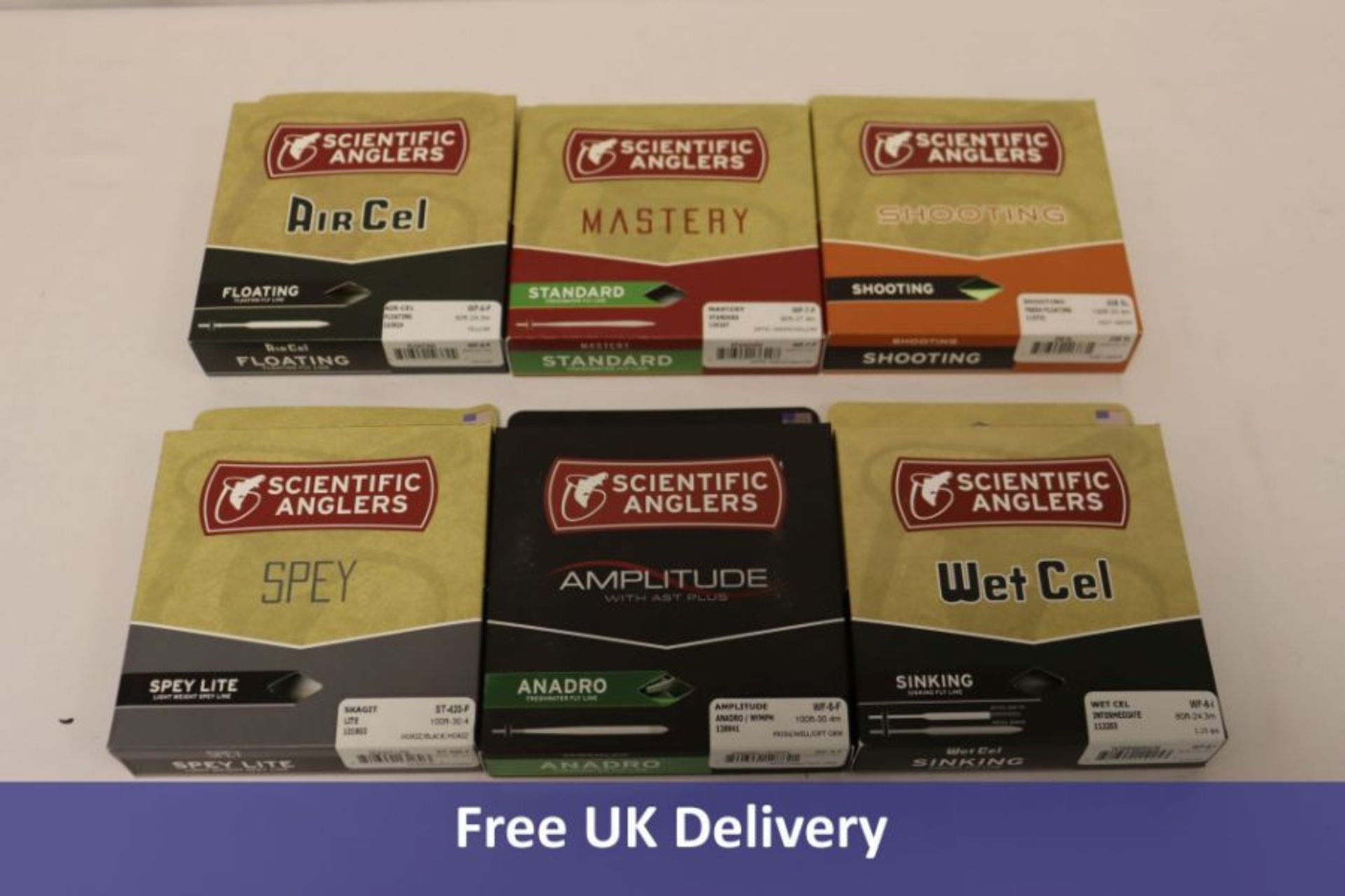 Nineteen Scientific Angler Fly Lines to include 3x Air Cell, 1x Mastery ...
