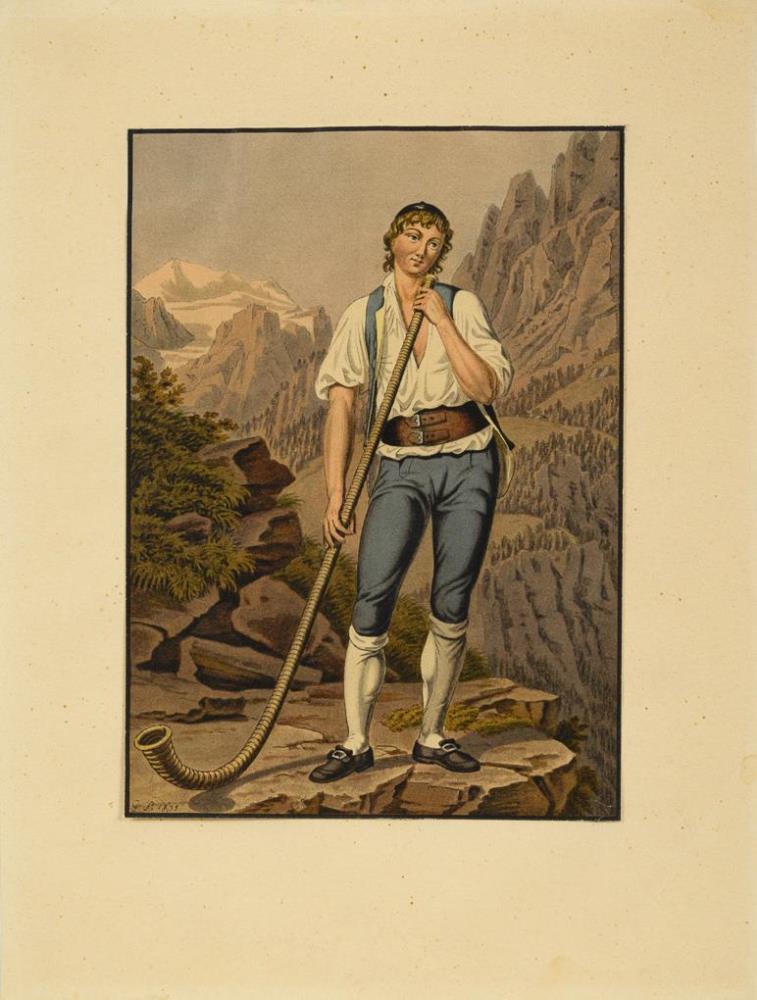 PRIMAVESI, Georg(1774 Heidelberg - 1855 Kassel) AlphornbläserF