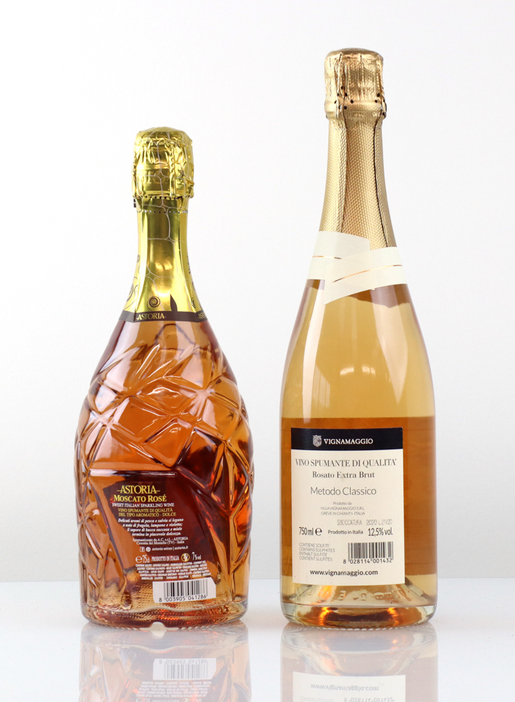 2 bottles Sparkling Rose, 1x Astoria Fashion Victim Moscato Rose Sweet ...