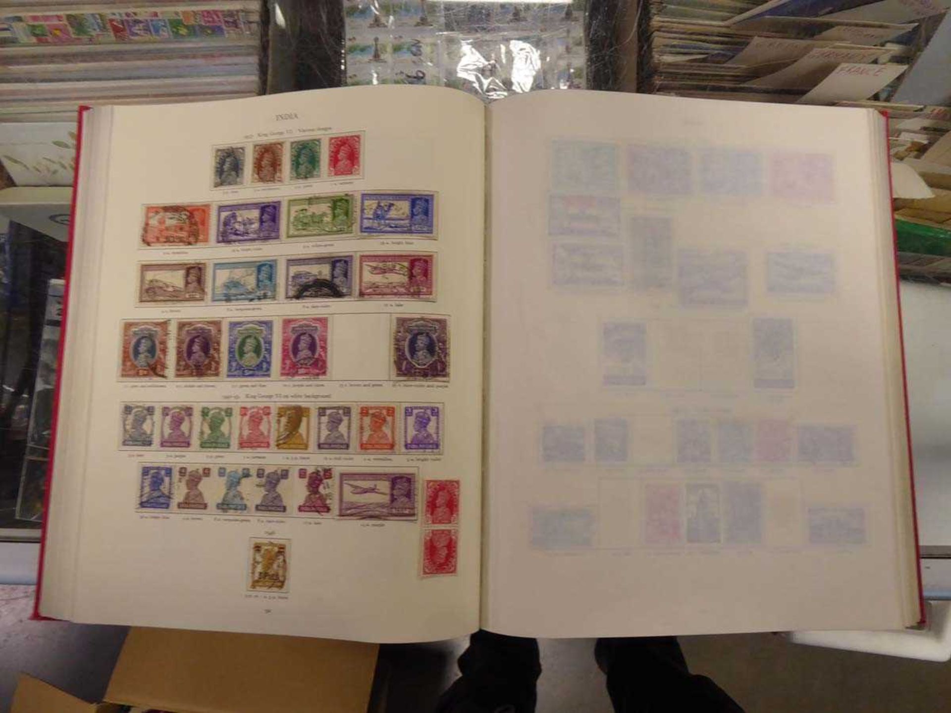 Various stamps in albums and stockbooks x 9