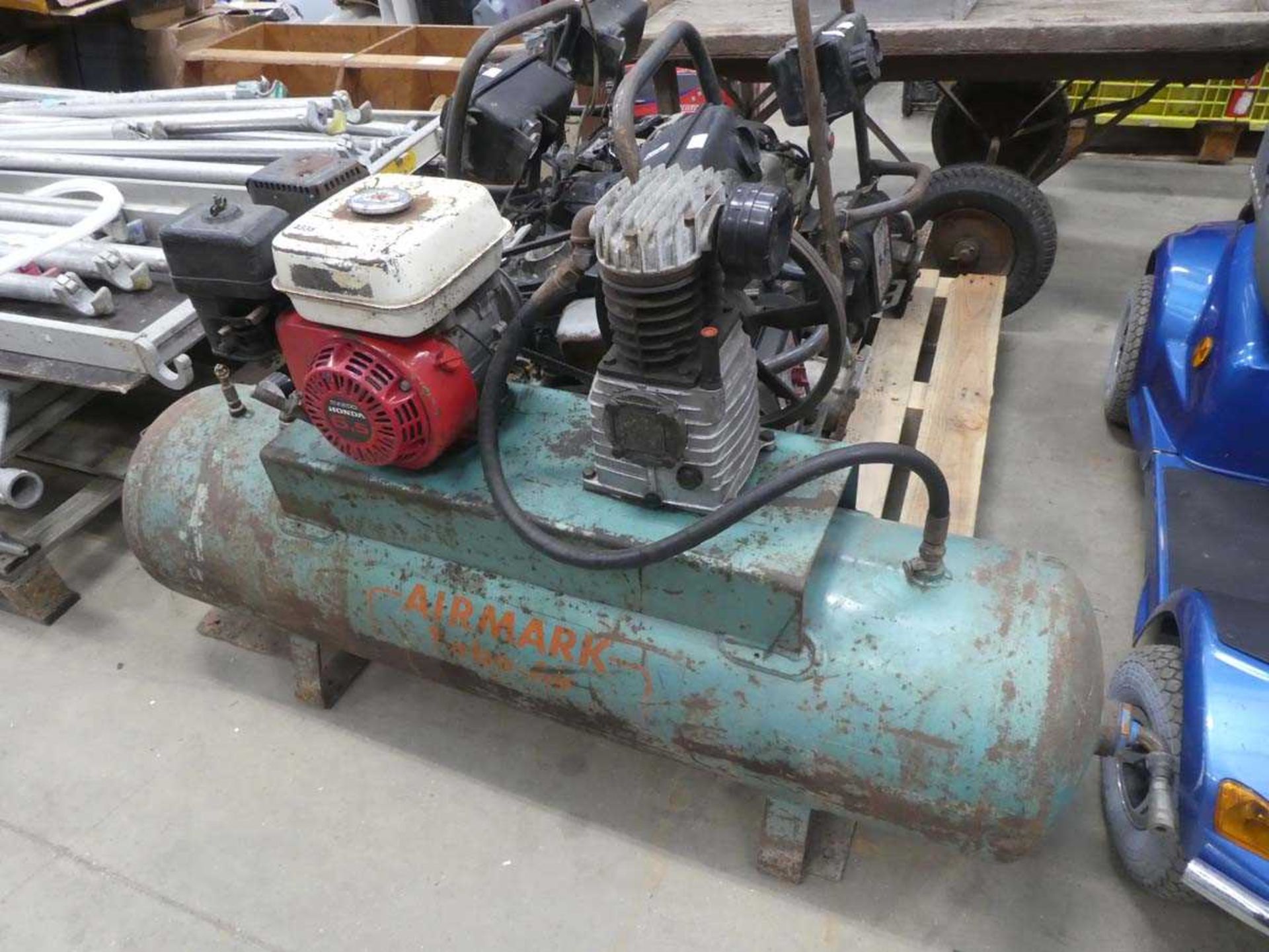 Large Airmark petrol powered compressor