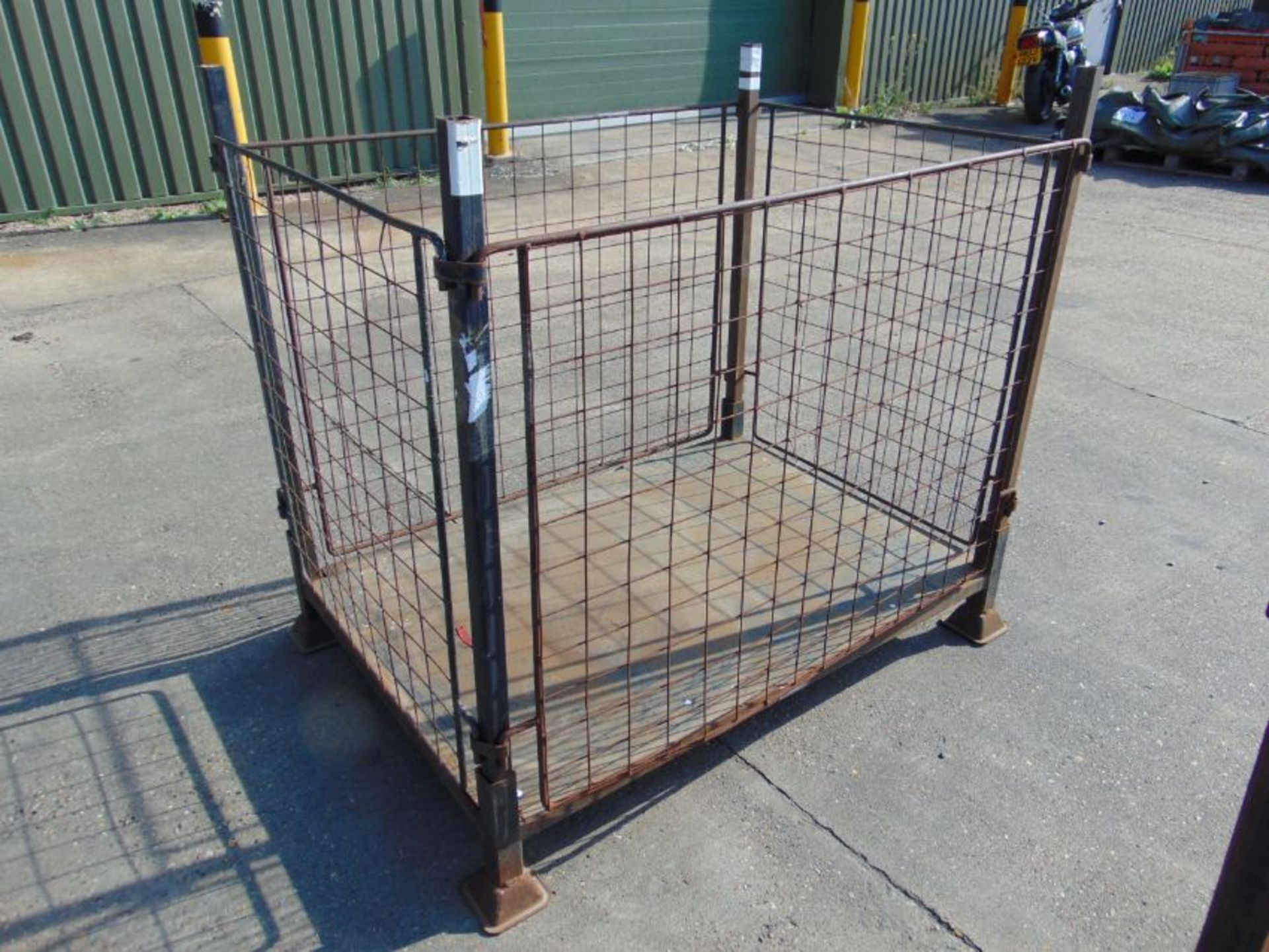 You are bidding for a Steel Stacking Stillage with removeable sides and ...