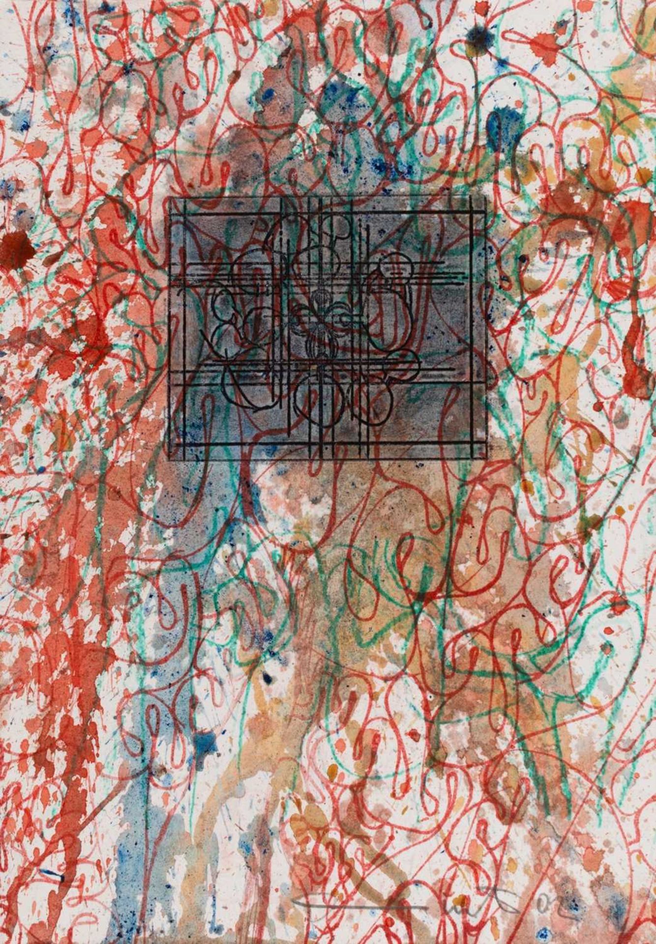 Hermann Nitsch (1938 Wien - Mistelbach 2022) Unikatgraphiken O.T. 2002 ...
