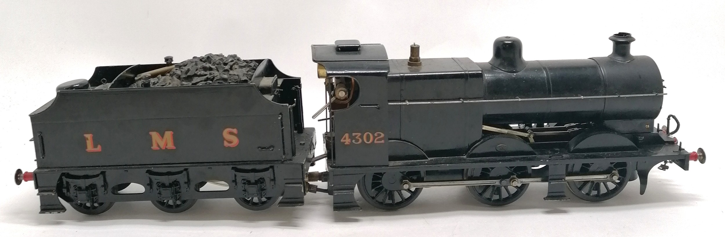 Live steam model of a 0-6-0 LMS locomotive #4302 and tender - 53cm long ...