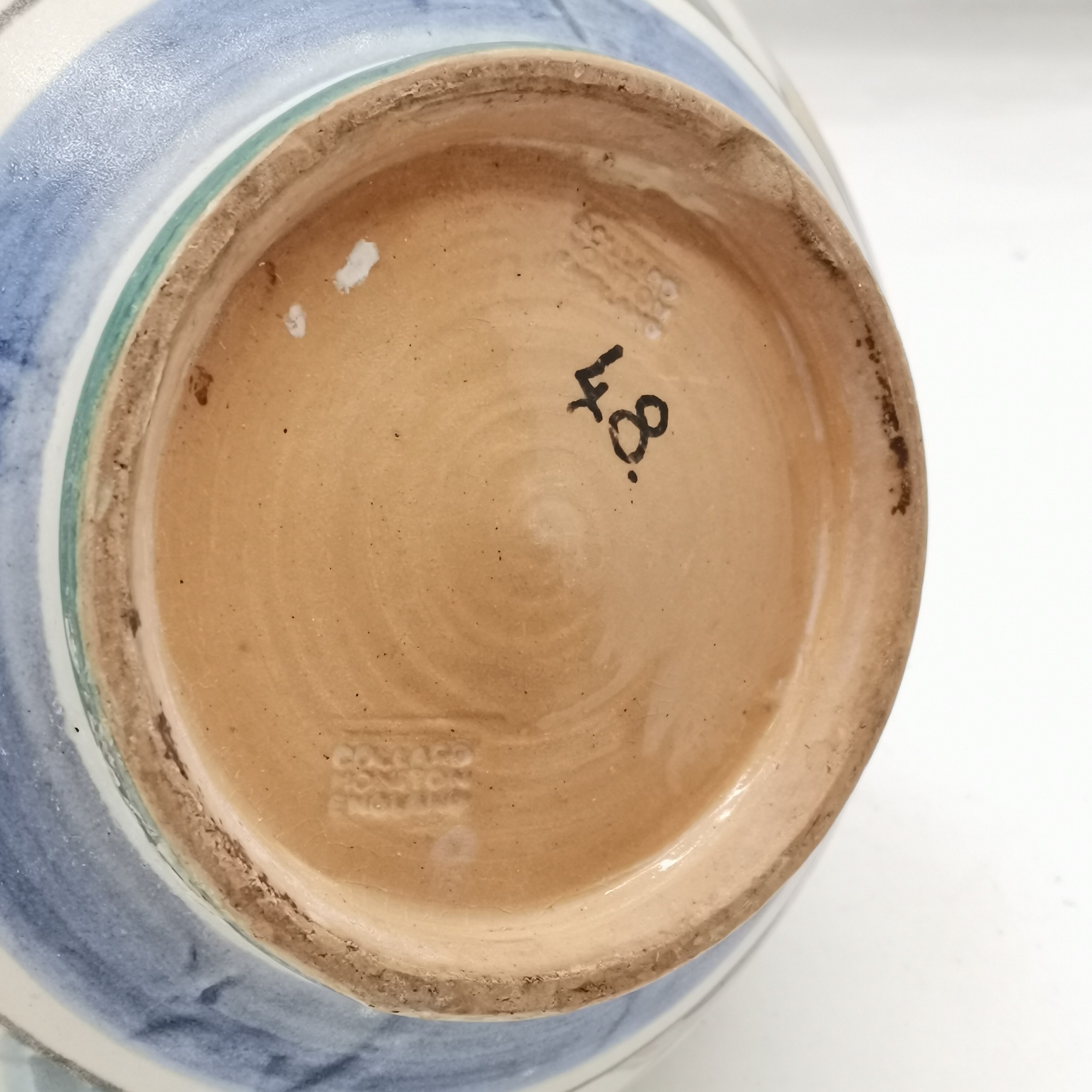 Collard Honiton Pottery 2 handles amphora style vase, slight chip to ...