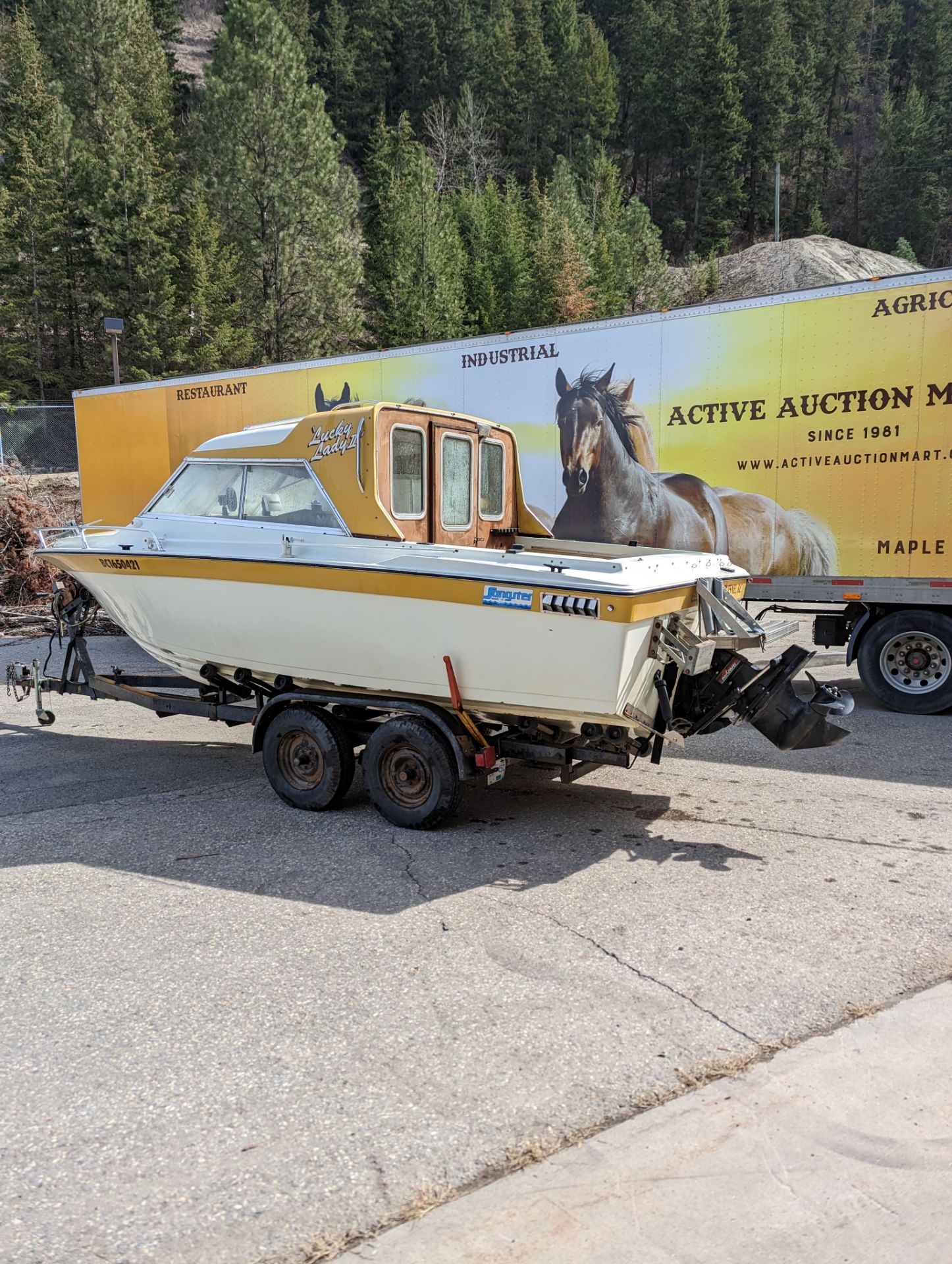 Sangster Boat with 4.3 Mercruiser Motor, Includes Trailer - Note ...