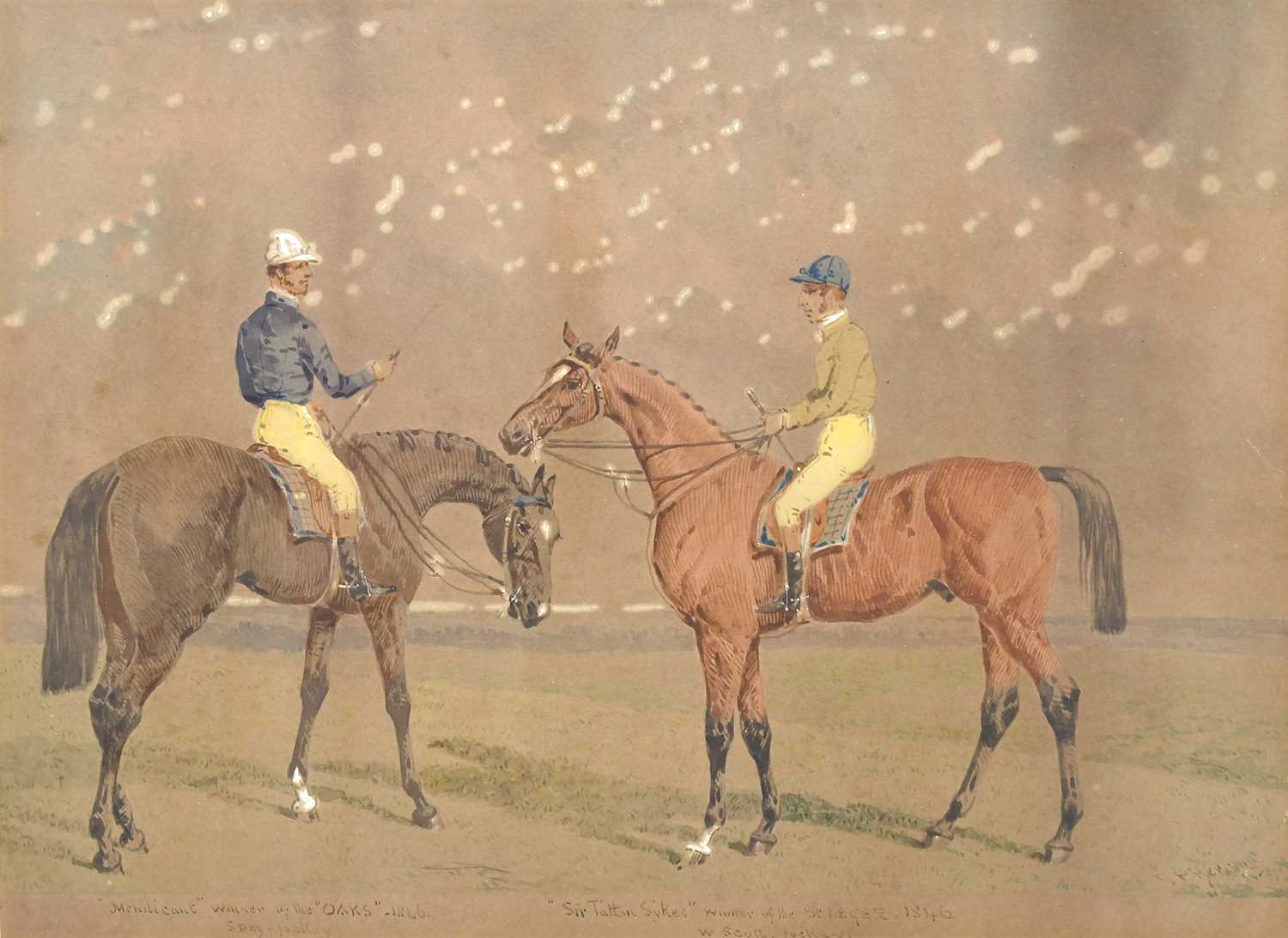 JOHN FREDERICK HERRING JNR (1815-1907); watercolour, 'Sir Tatton Sykes ...