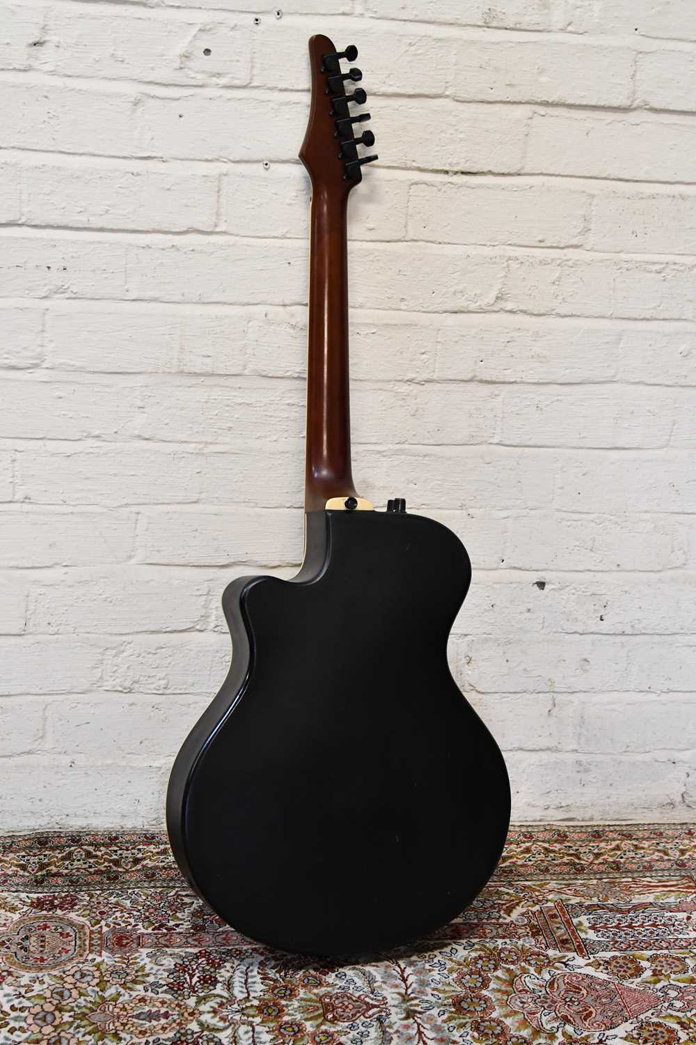 ANTORIA; a Colorado EAG88 electro acoustic guitar in green burst ...