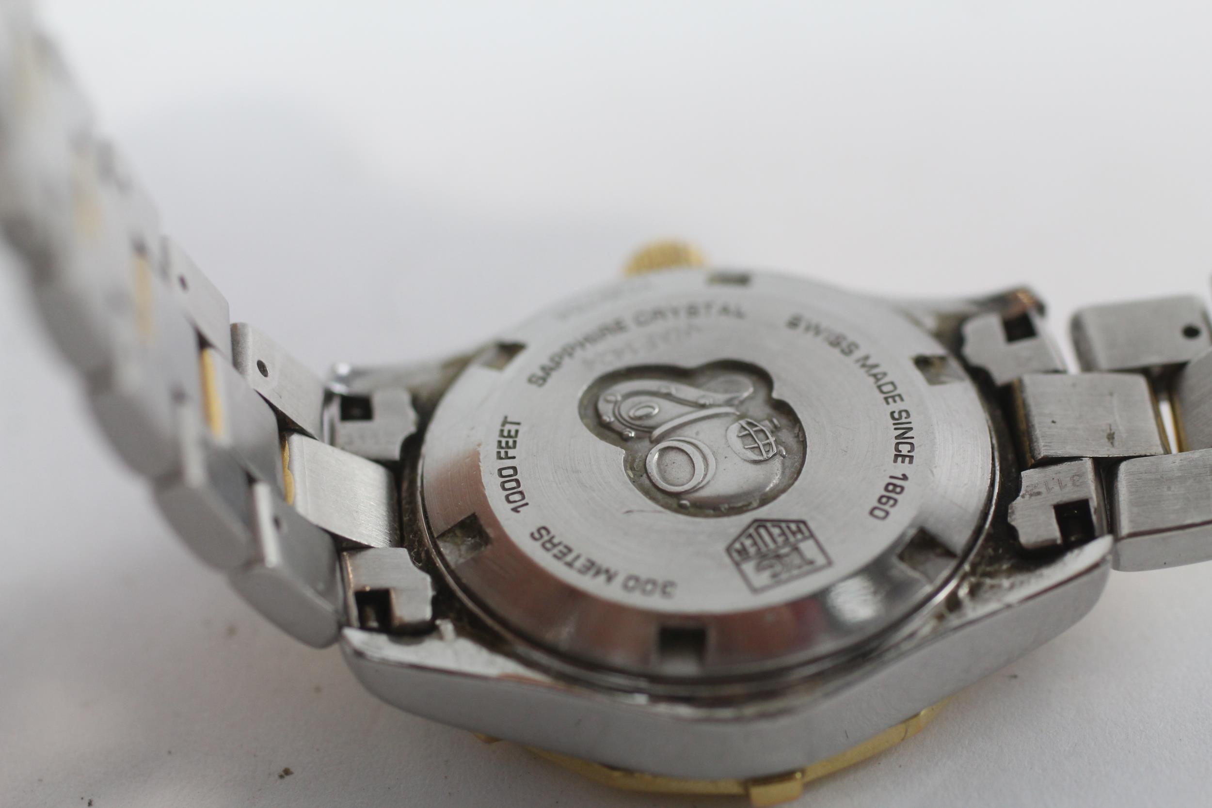 TAG HEUER AQUARACER WAF1124 Ladies 18ct Gold Bezel WRISTWATCH Quartz ...