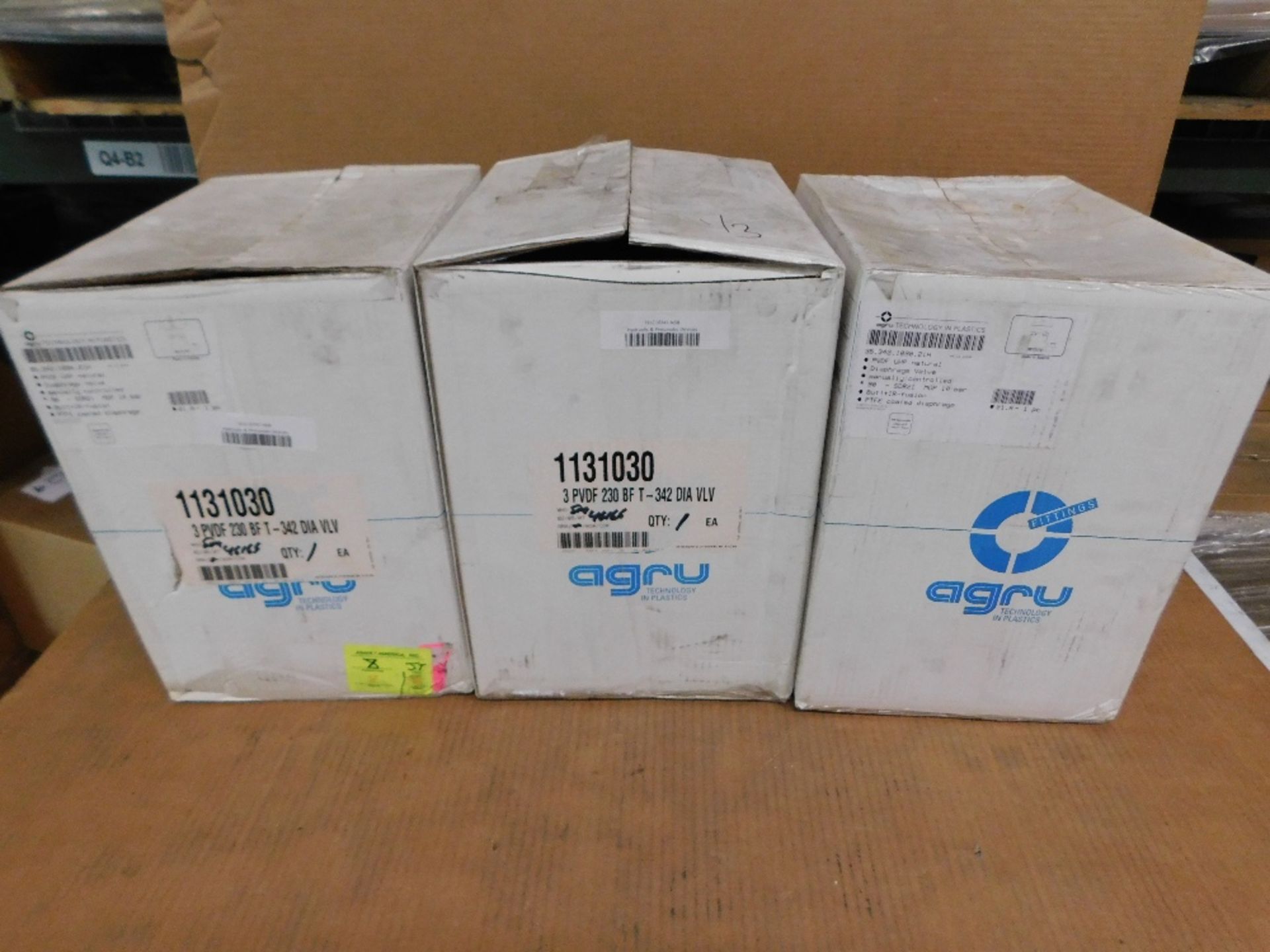 3x Agru Unused Surplus TLLC10747 Misc. Valves Diaphragm Valve 10 Bar