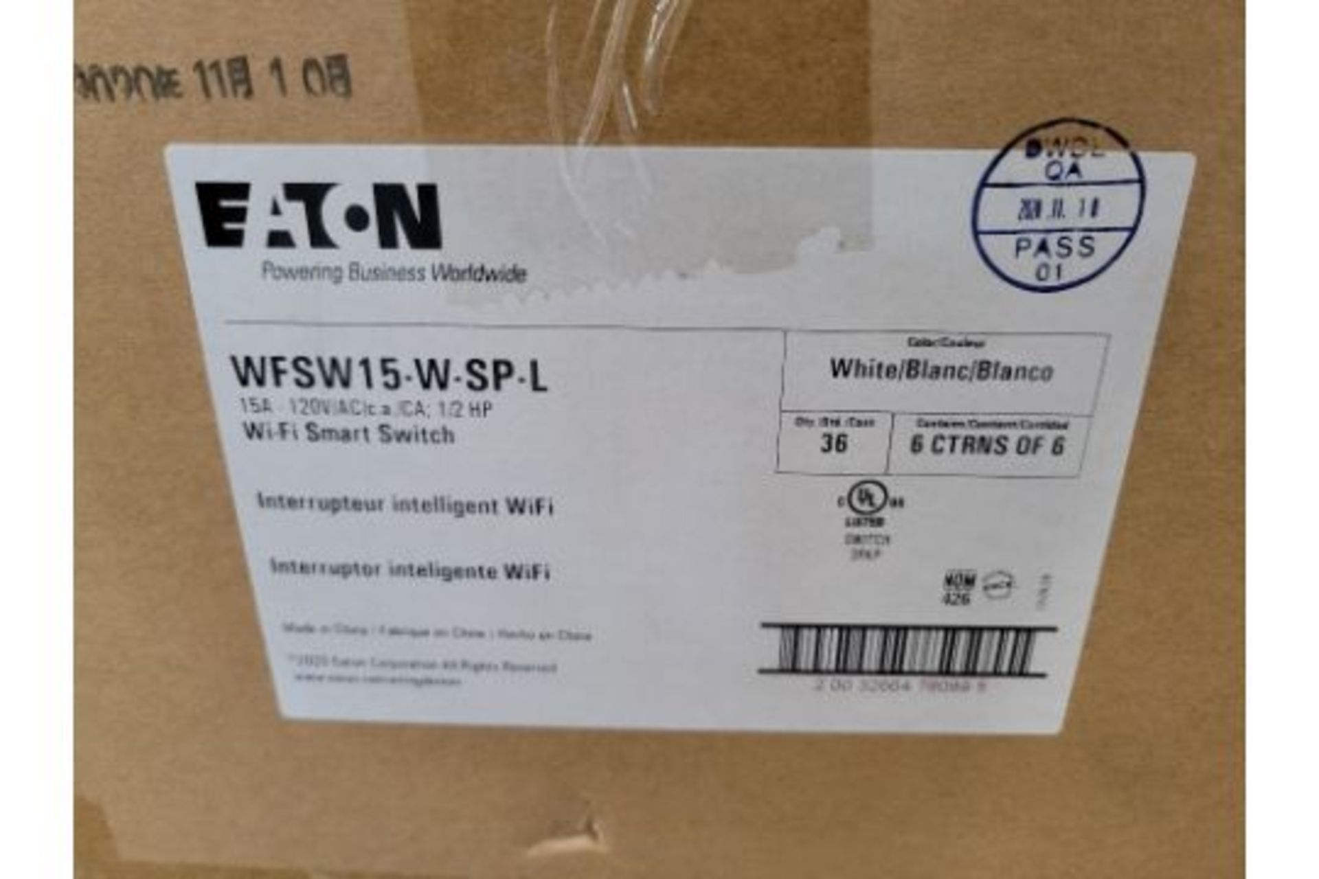 36x Unused Surplus Eaton WFSW15-W-SP-L Outlets EA