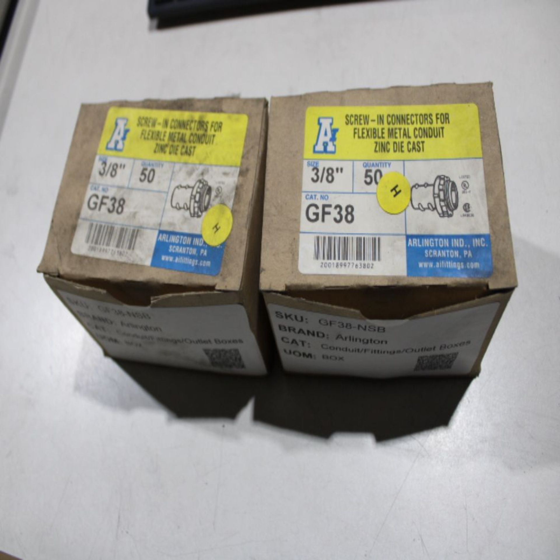 2x Arlington Unused Surplus GF38 Conduit Fittings 50BOX