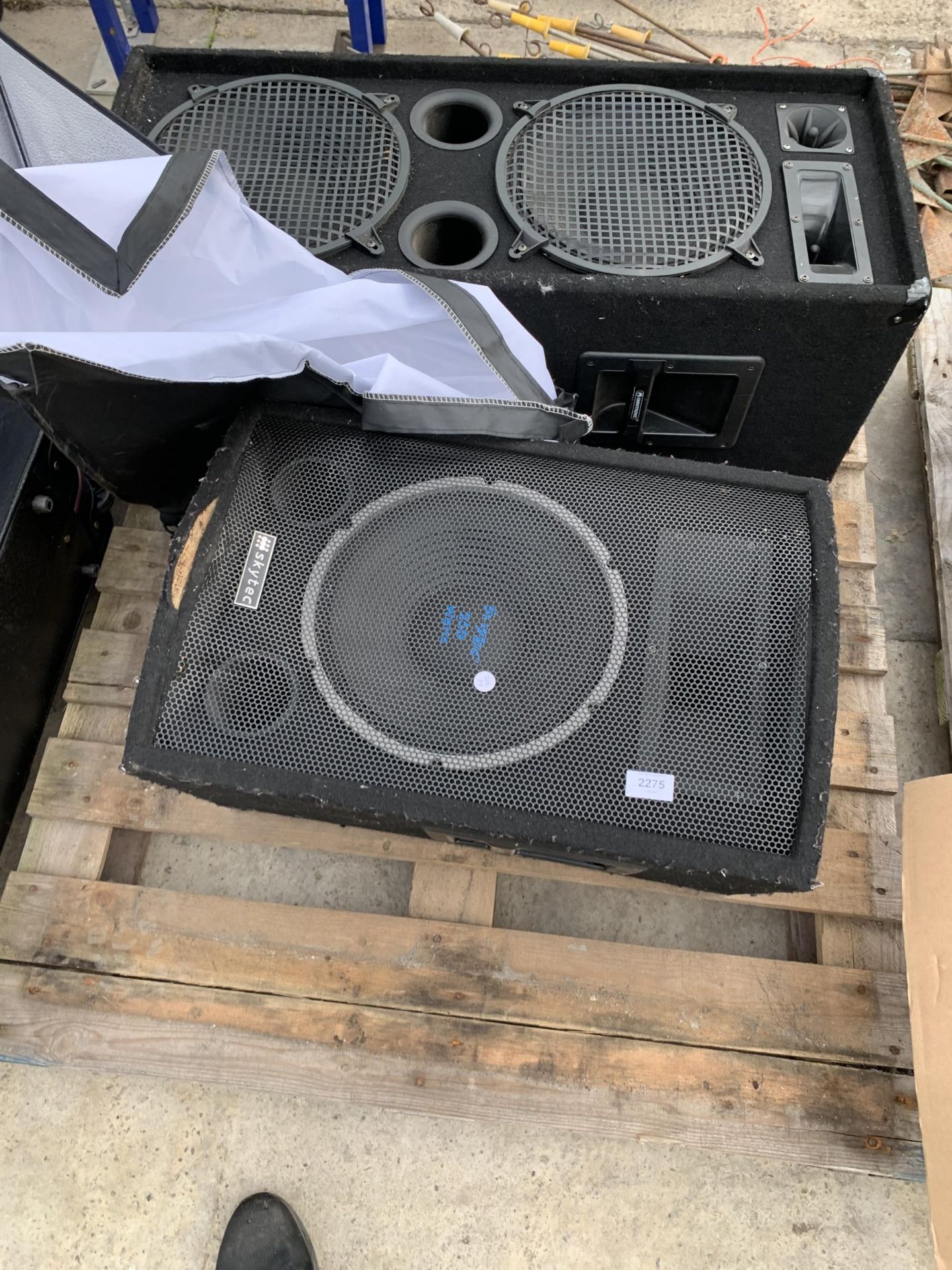 TWO LARGE DJ SPEAKERS