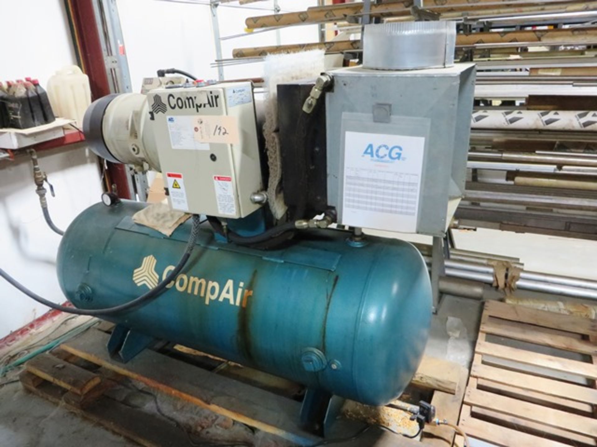 Comp Air 707PURS 10hp Horizontal Tank Mounted Air Compressor, sn:707002651
