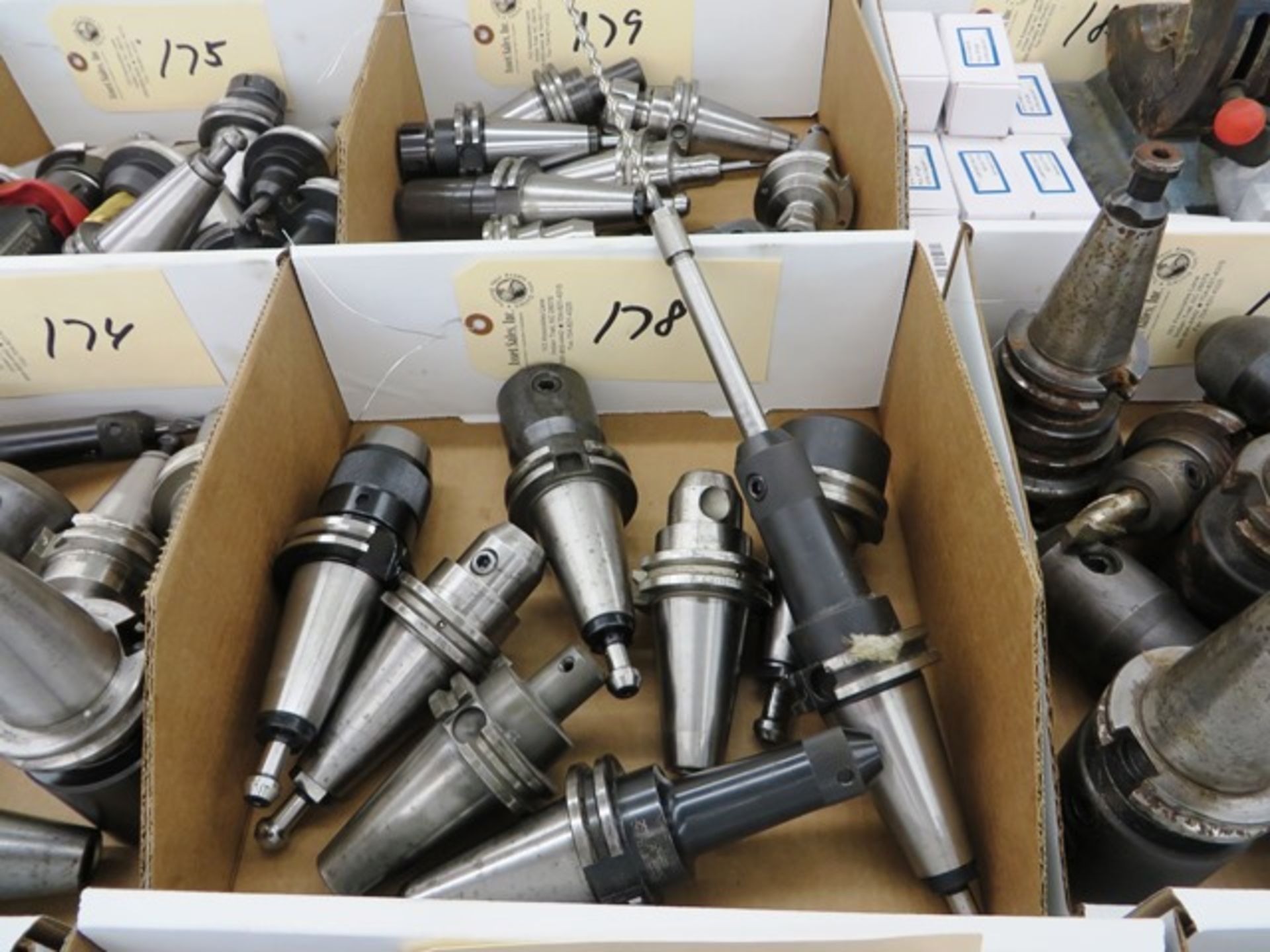 { Group of lots: 178, 179 (P) } (8) CAT 40 Taper Tool Holders