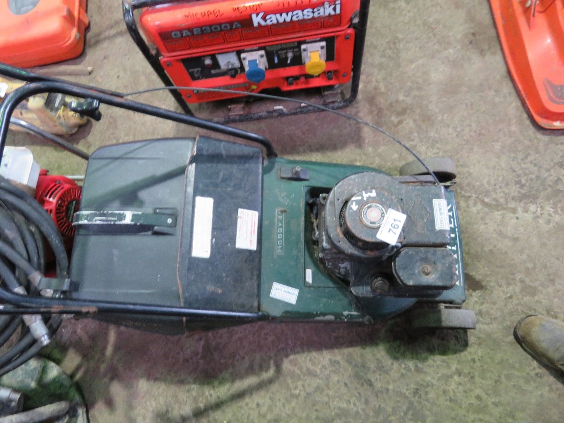 HAYTER HOBBY 41 MOWER WITH COLLECTOR. THIS LOT IS SOLD UNDER THE ...