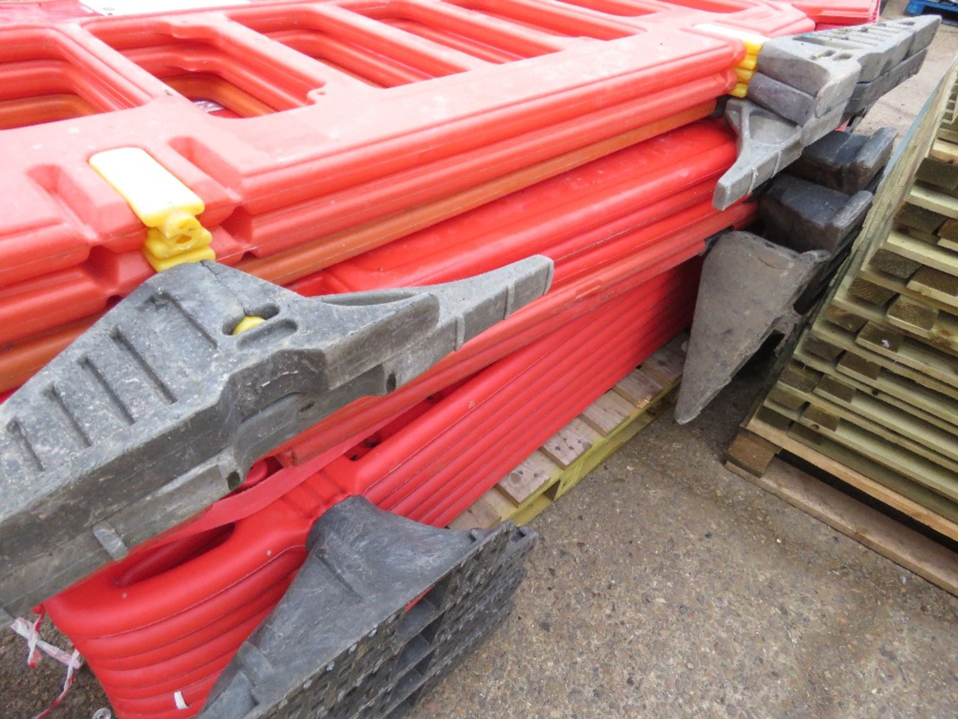 STACK OF 16NO PLASTIC CHAPTER 8 BARRIERS