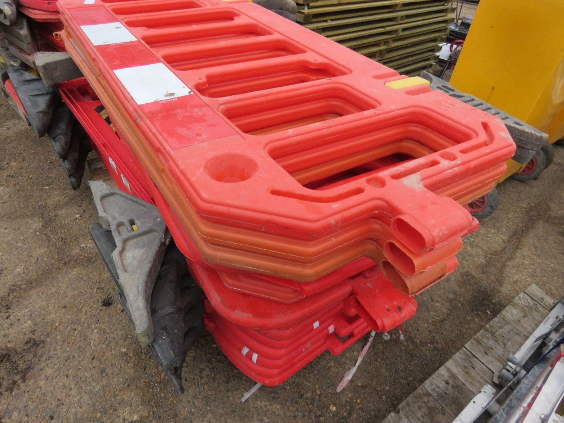 STACK OF 16NO PLASTIC CHAPTER 8 BARRIERS