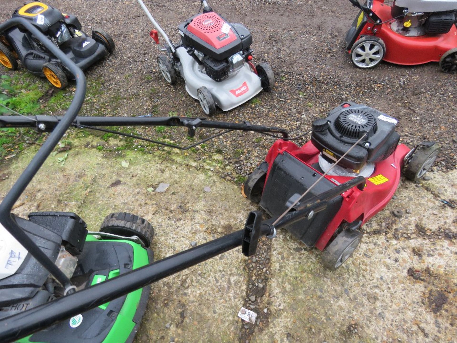 MOUNTFIELD PETROL ENGINED ROTARY LAWNMOWER. NO COLLECTOR. THIS LOT IS ...