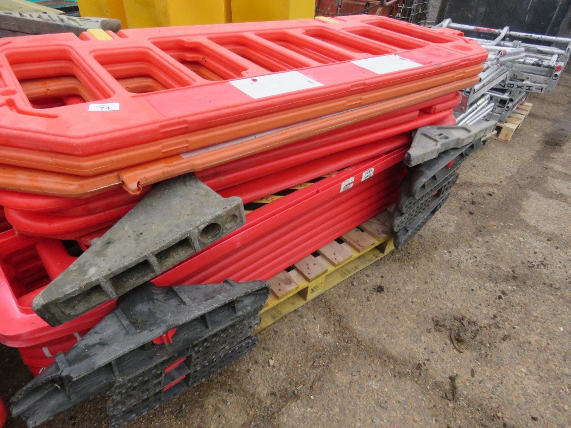 STACK OF 16NO PLASTIC CHAPTER 8 BARRIERS