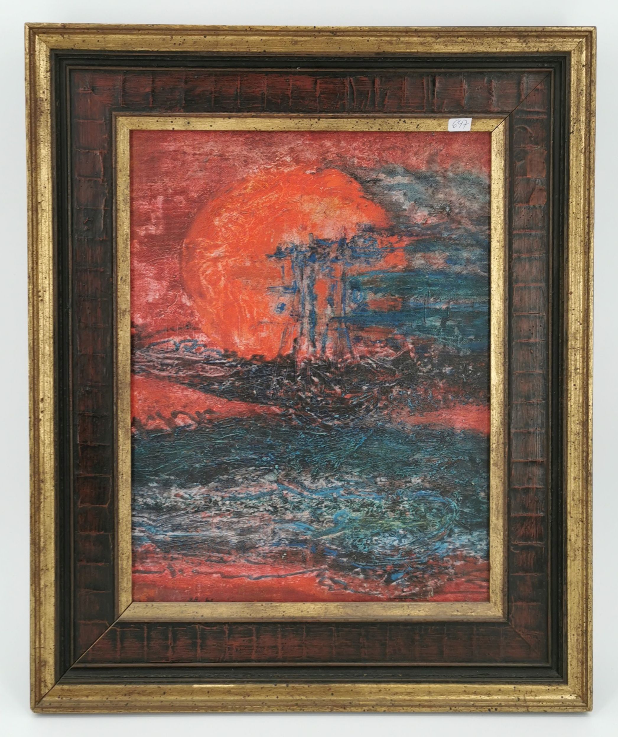 HETTNER, SABINE (Florence 1907-1986 Paris), painting: " Abstracted ...