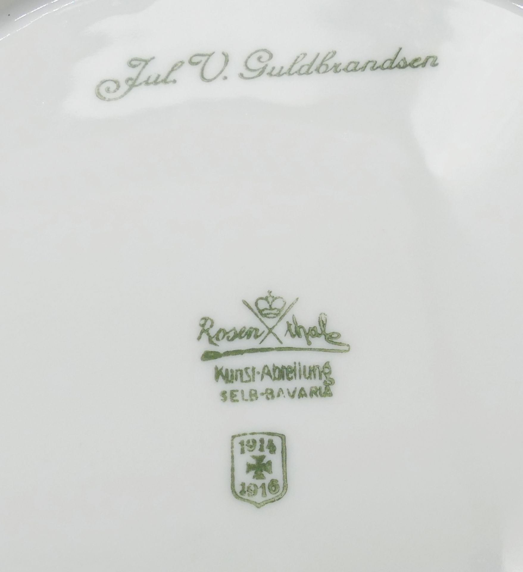 6 Teile Porzellan ROSENTHAL je Kunstabteilung Selb je um 1915/1920: 1 ...