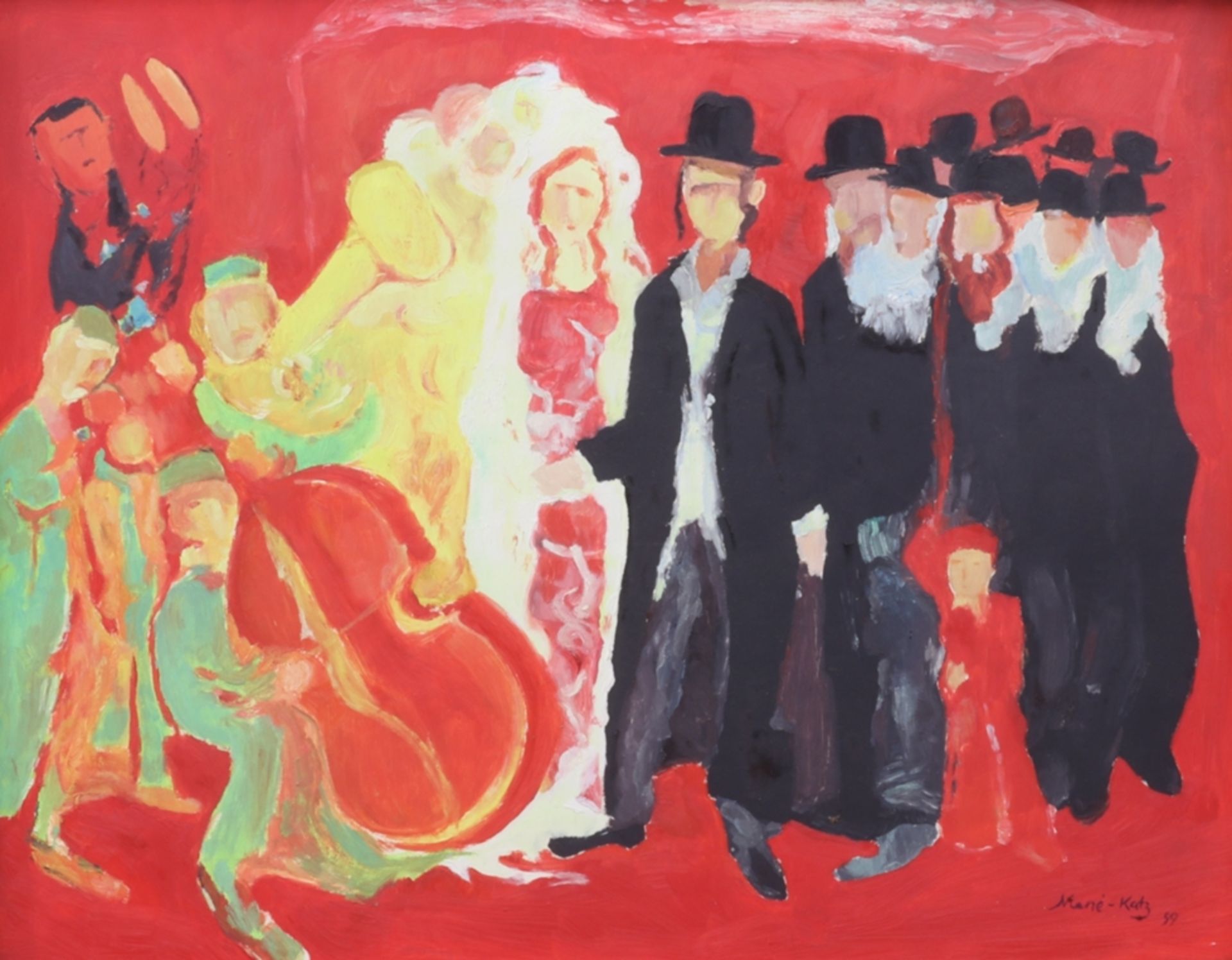 Marie Katz geb.: 1884 NY-ebenda, jüdische Hochzeit mit vielen ...
