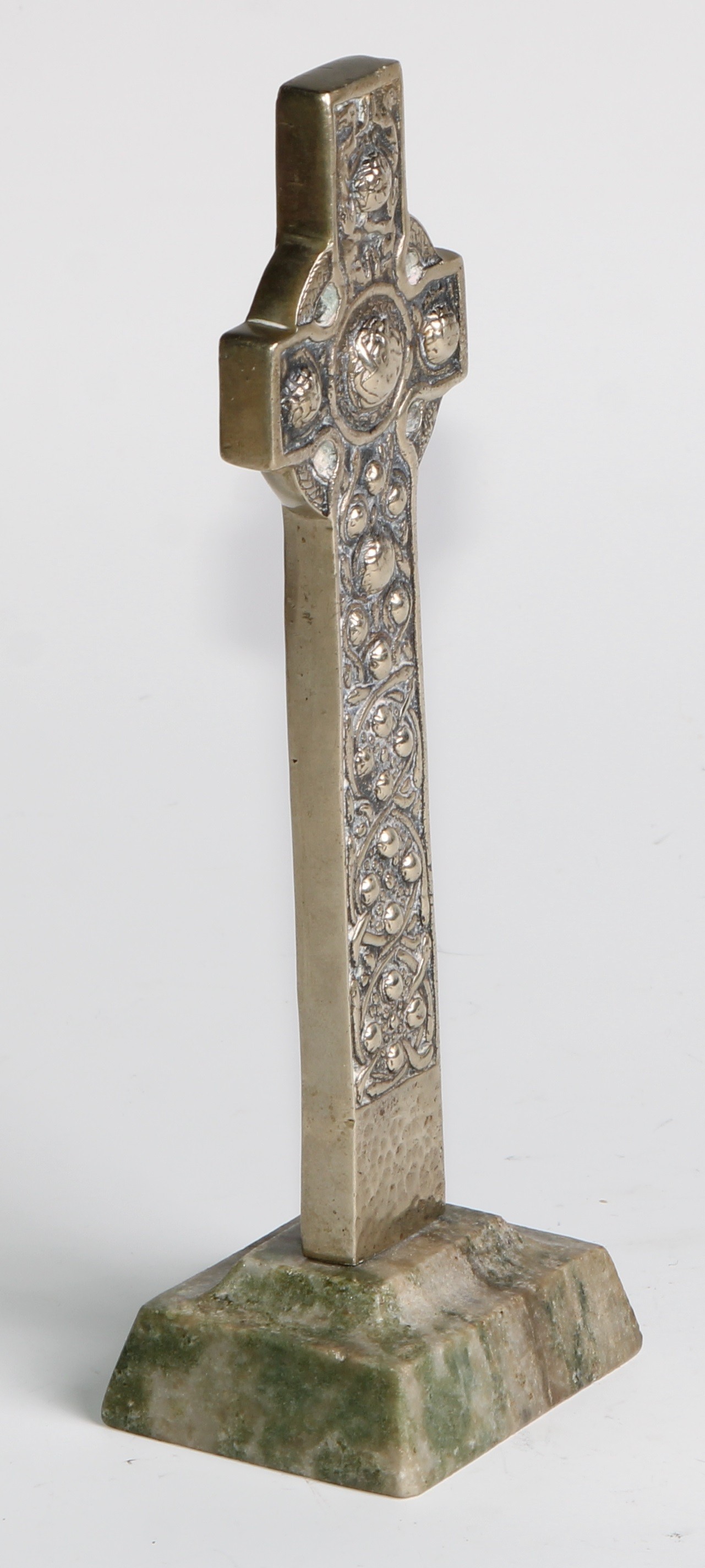 A Scottish Iona silver Celtic cross, by Iain Maccormick, in the manner ...