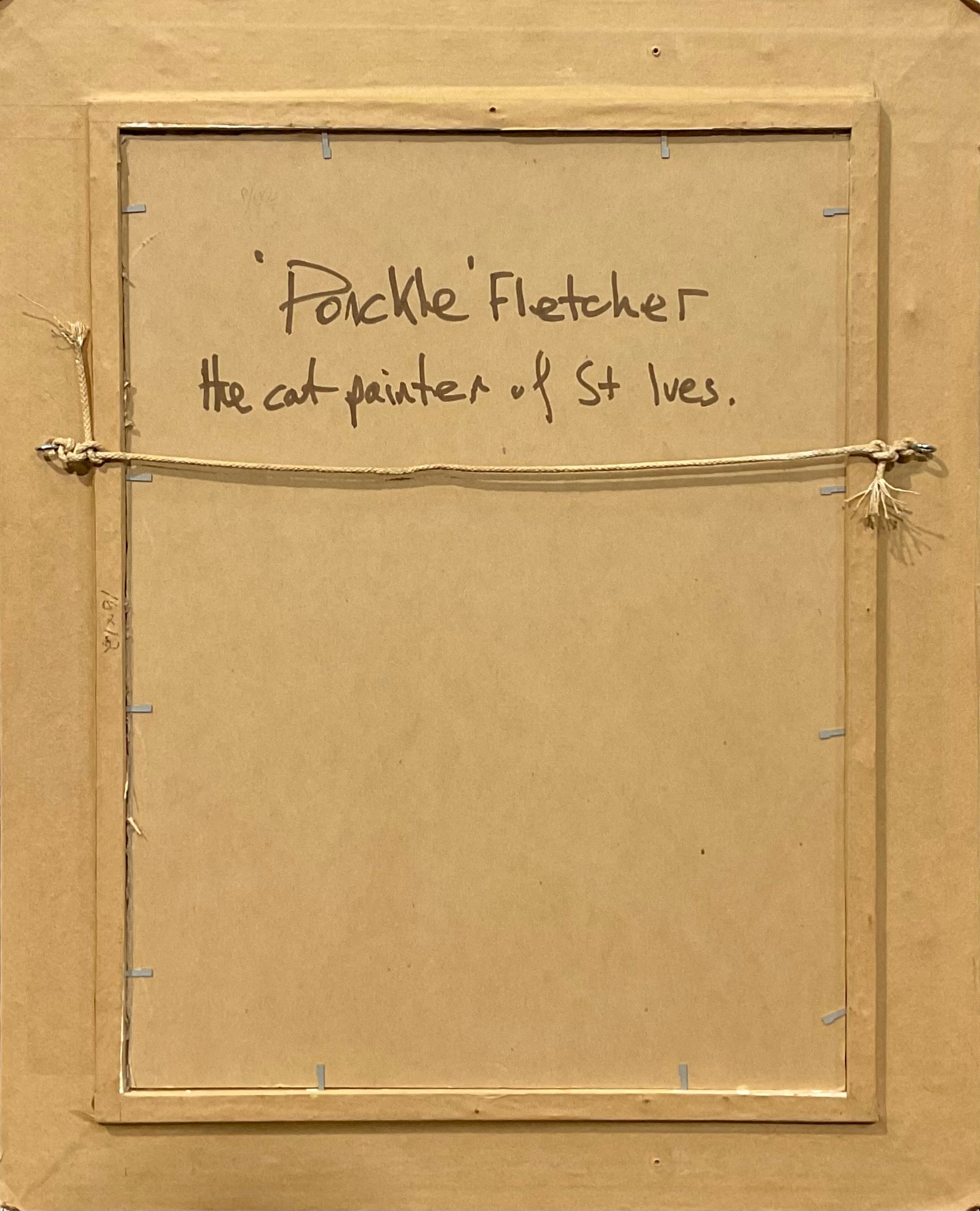Ponckle Fletcher (1934 - 2012)Cornish Catsigned, watercolour, 36cm x 24.5cm