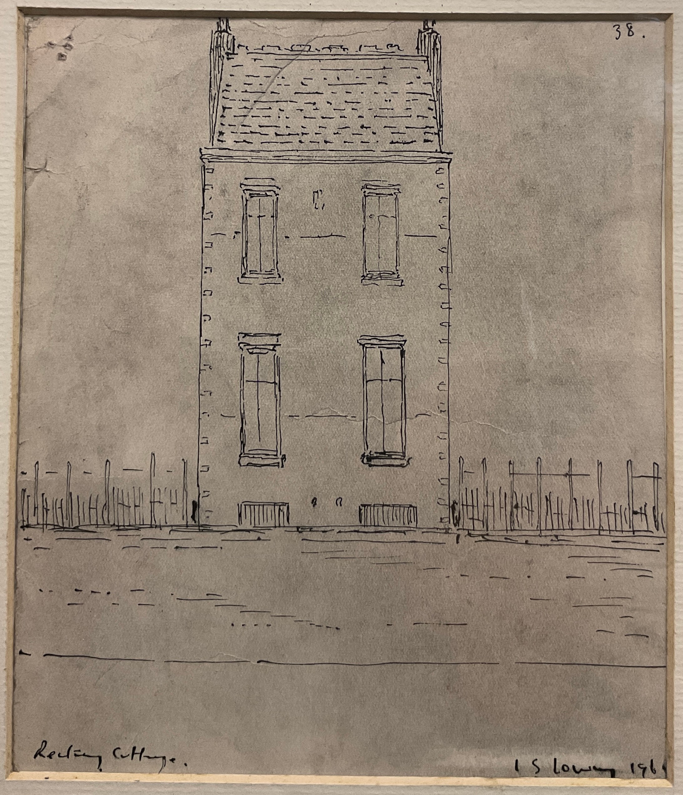 Manner of L S Lowry, Rectory Cottage, bears signature, dated 1961, pen ...