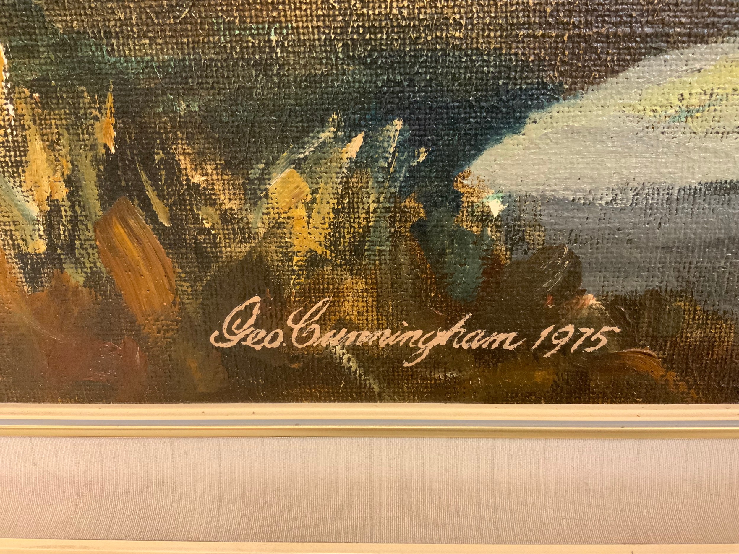 George Cunningham (bn. 1924), Grind-stones, Stanage Edge, signed, dated ...