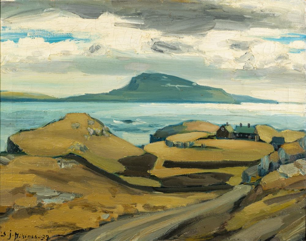 *Samuel Joensen-Mikines (Faroese, 1906-1979)Coastal landscape, Faroe ...