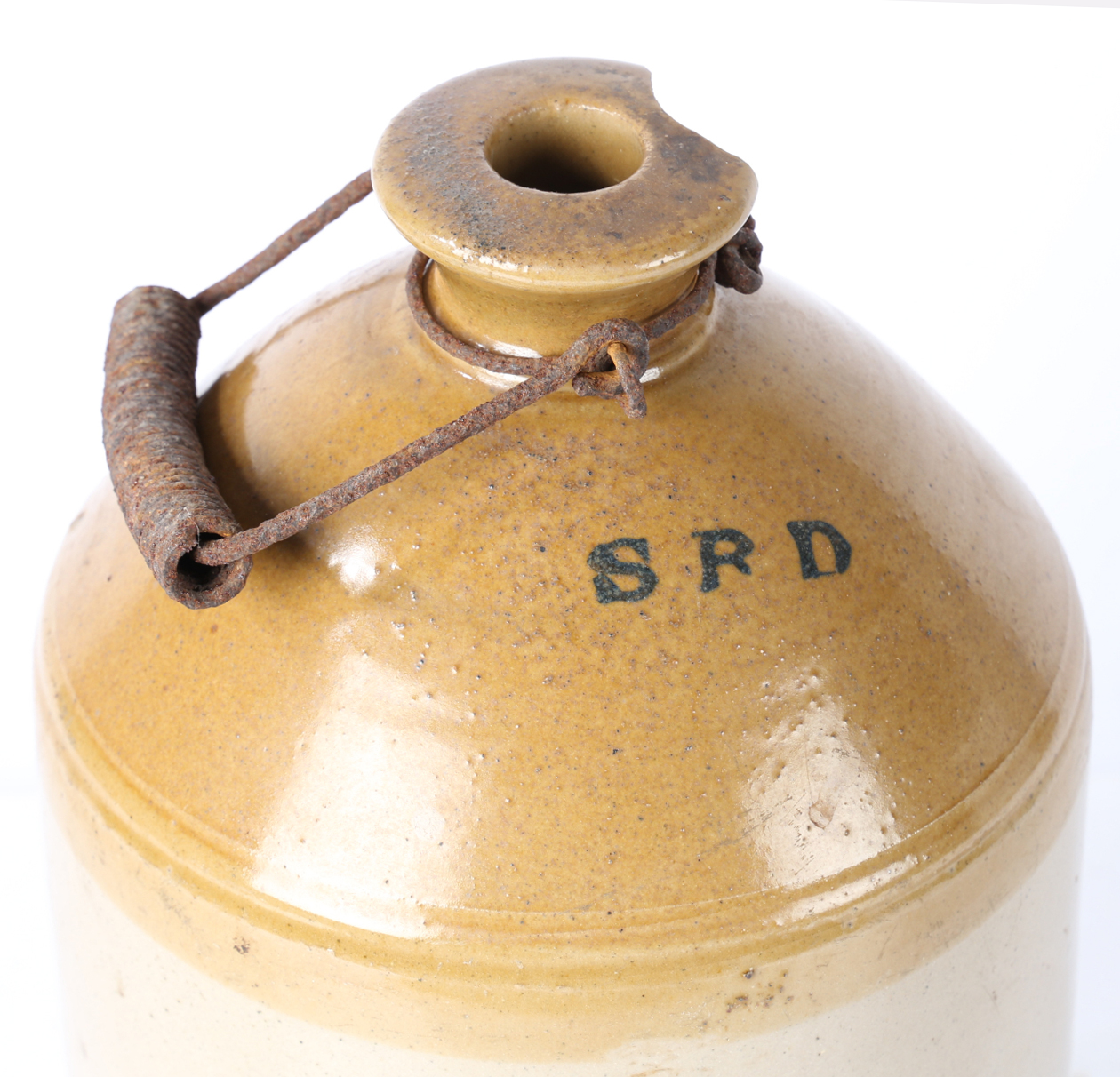 First World War British earhenware SRD (Supply Reserve Depot) rum Jar ...