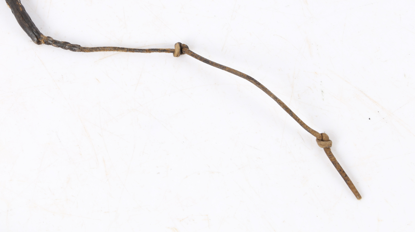 Boer War interest, South African Sjambok, leather whip bound with ...