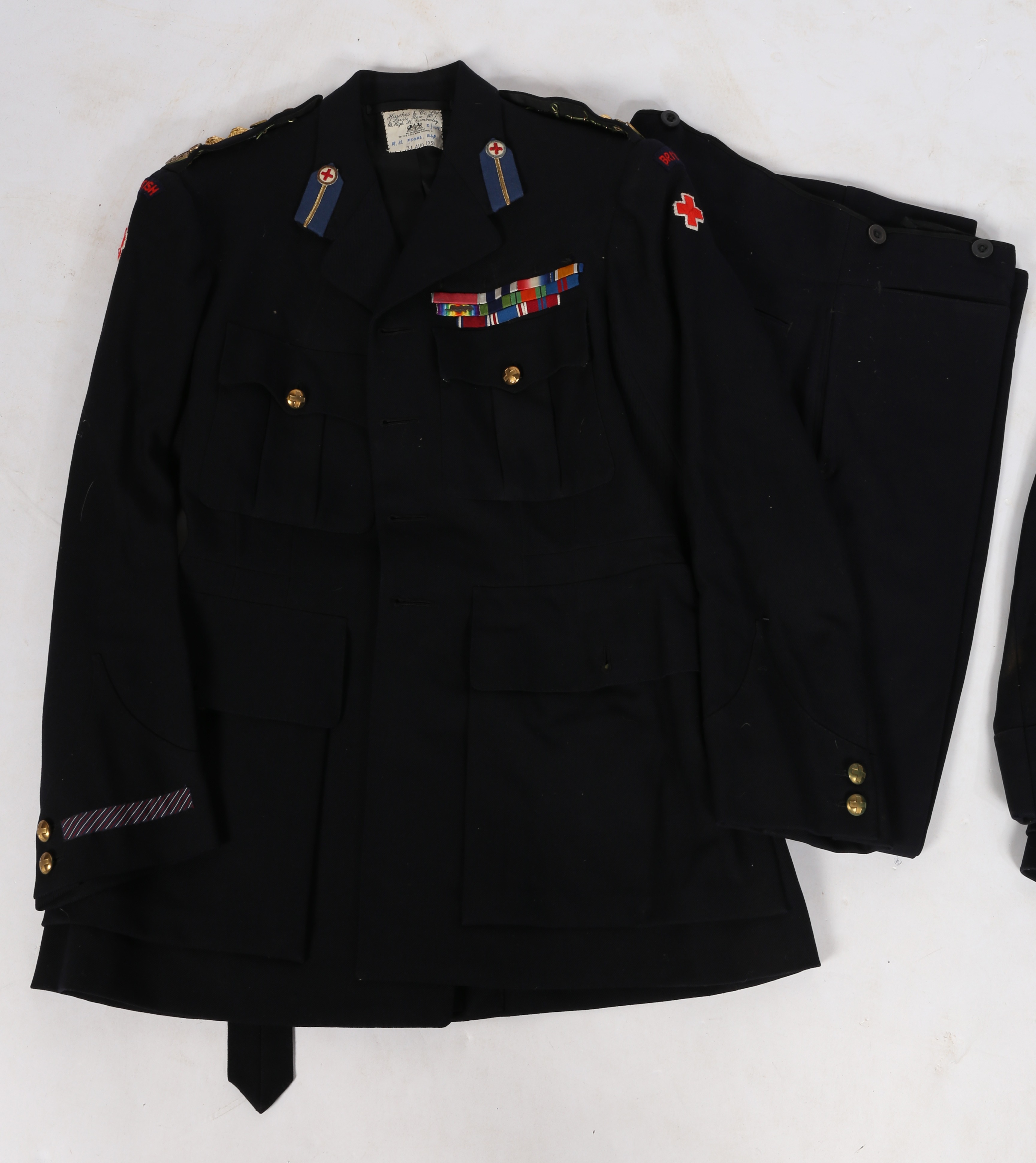 Grouping of British Red Cross uniforms, Jacket and Trousers, British ...