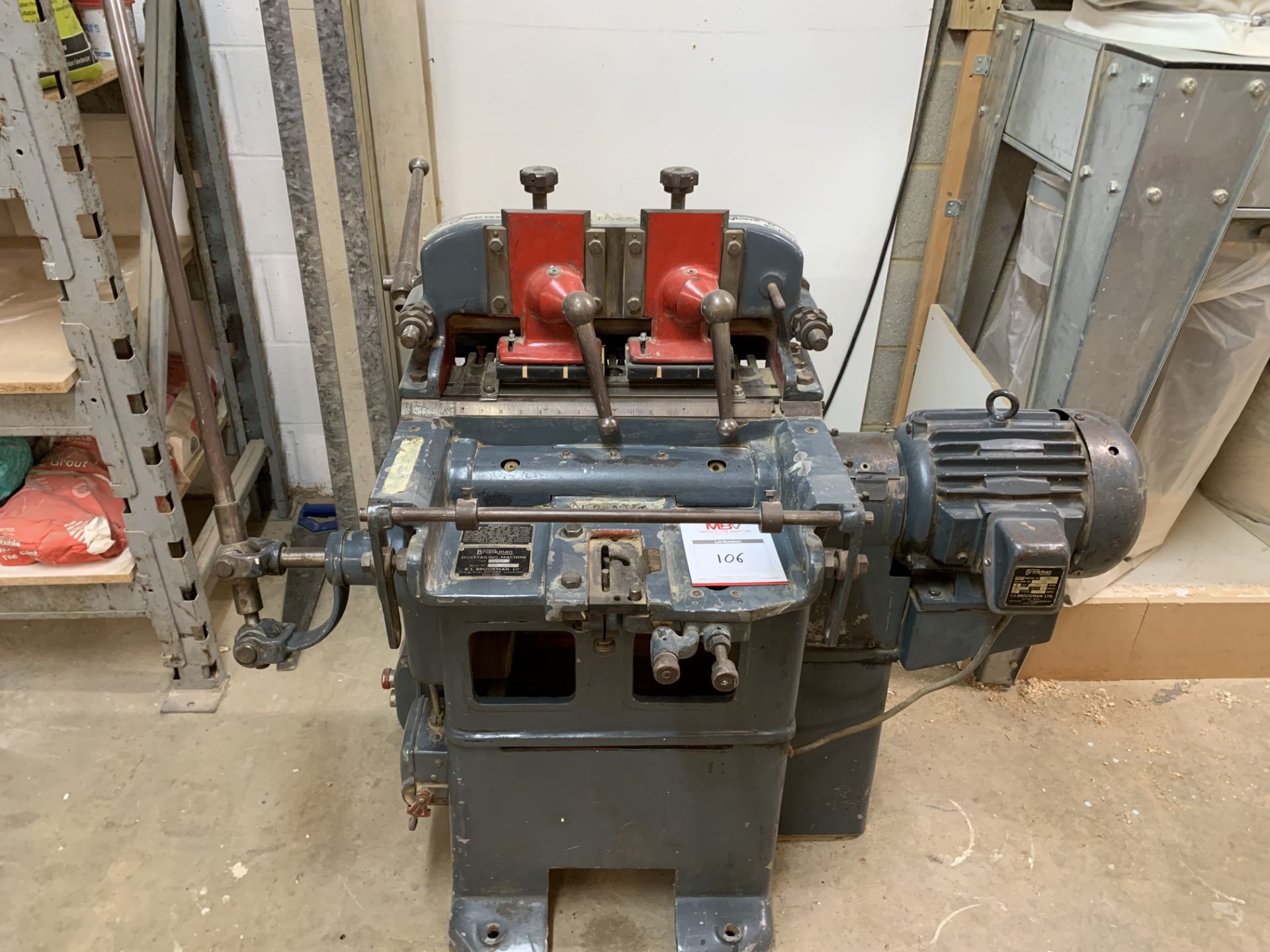 Brookman type 15 RMM Dovetailing Machine (s/n: 2100/256/1)