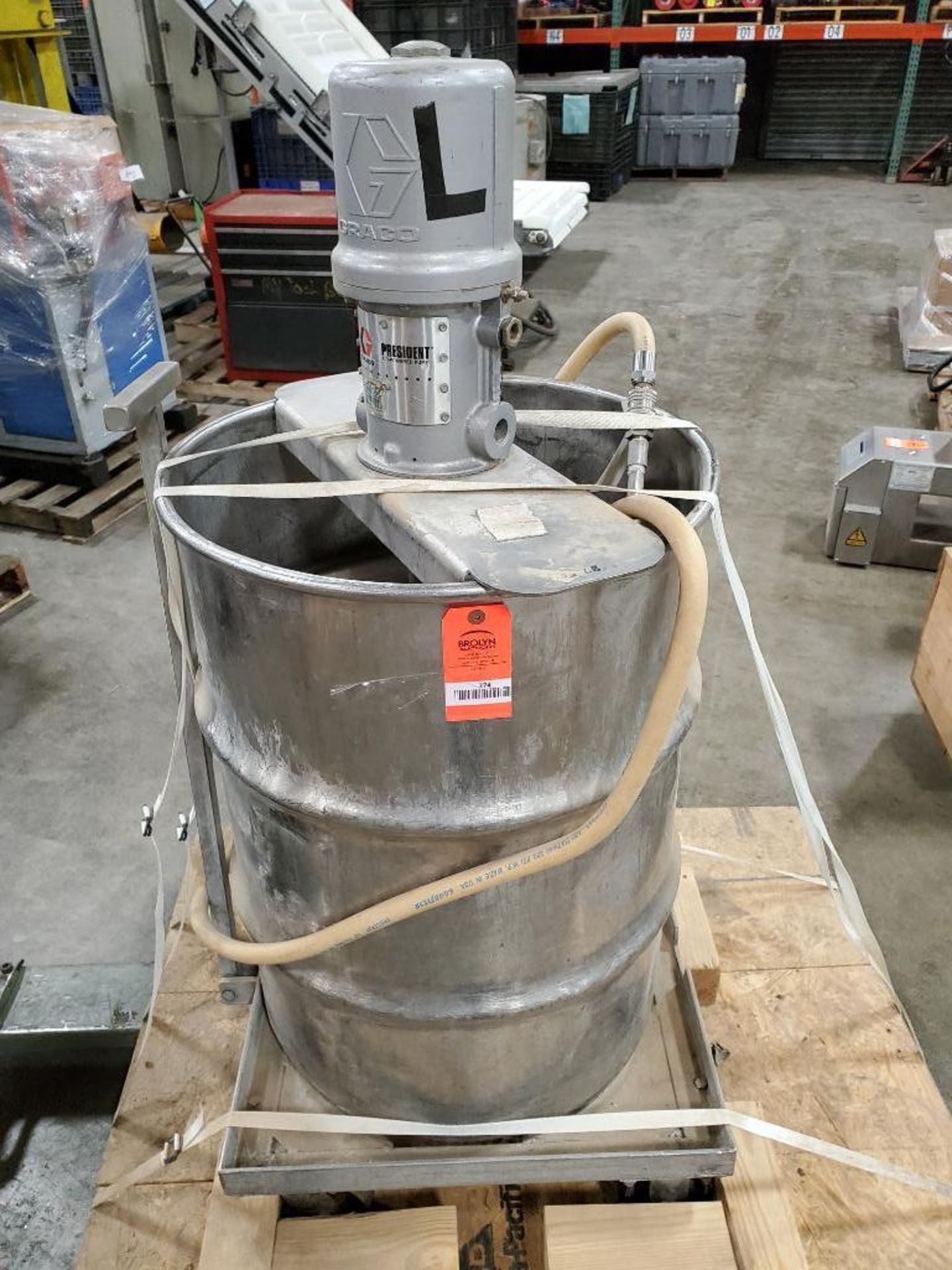 Graco President air-powered pump. 207352. For a $40 fee this lot can be ...