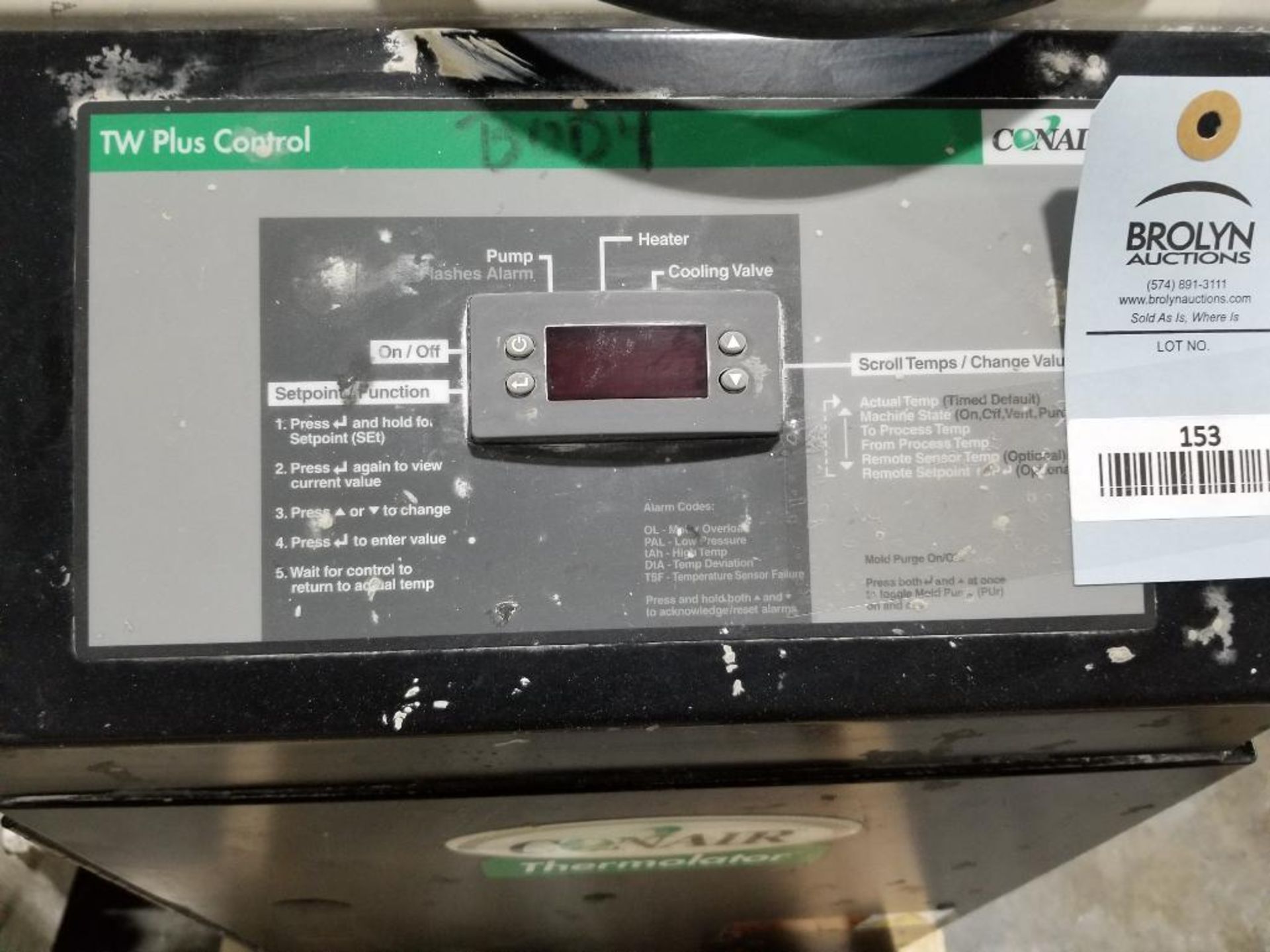 Conair Thermolator. Model TW. 460v 3 phase. TW Plus control. For a $30 ...