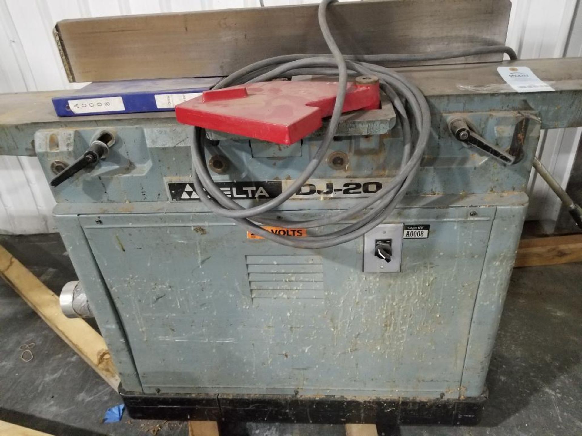 Delta joiner. Model DJ-20. Model 37-350. Single phase. For a $100 fee ...
