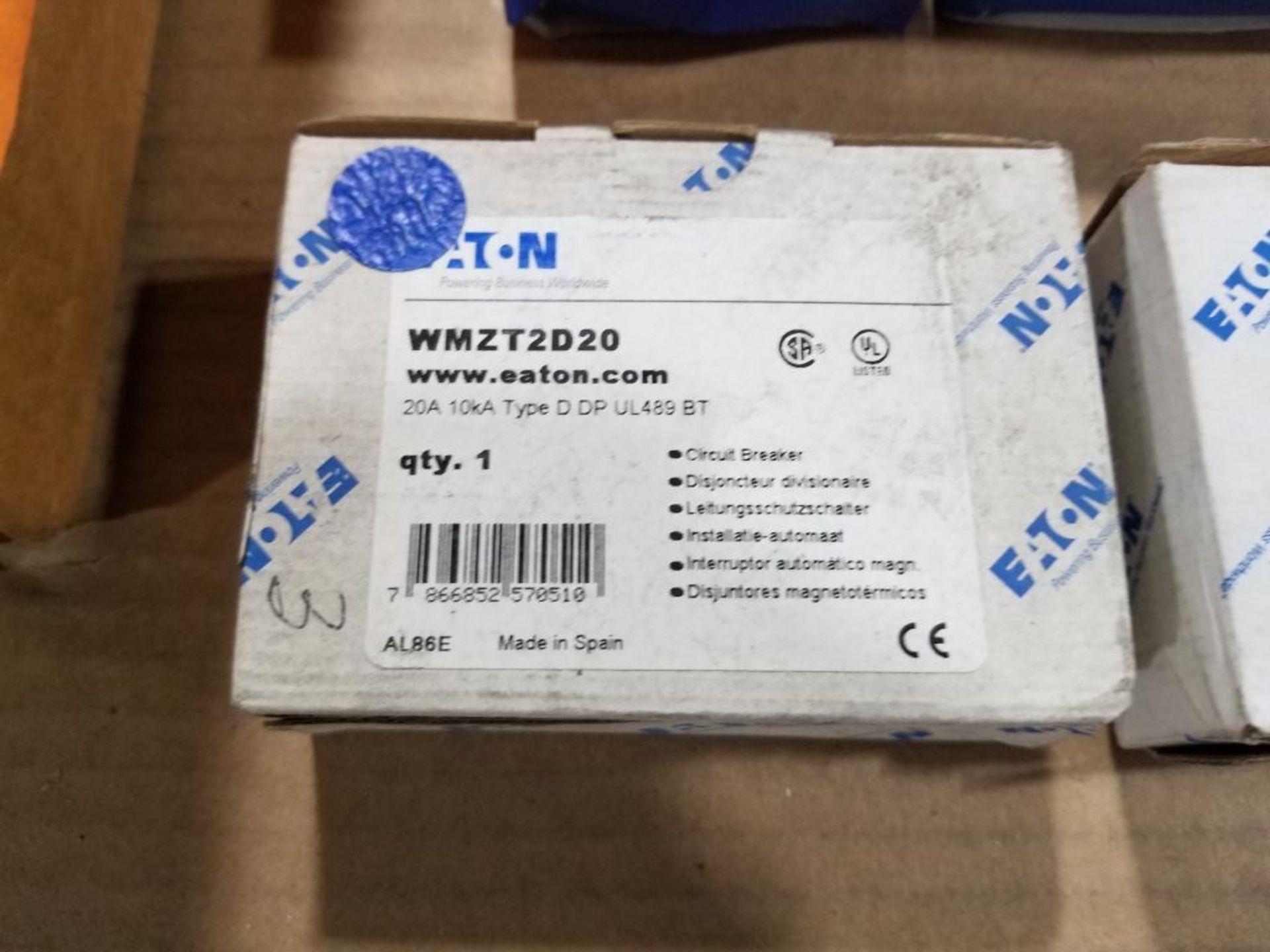 Square D molded case breaker. Part number FAP36020MT. and other GFI ...