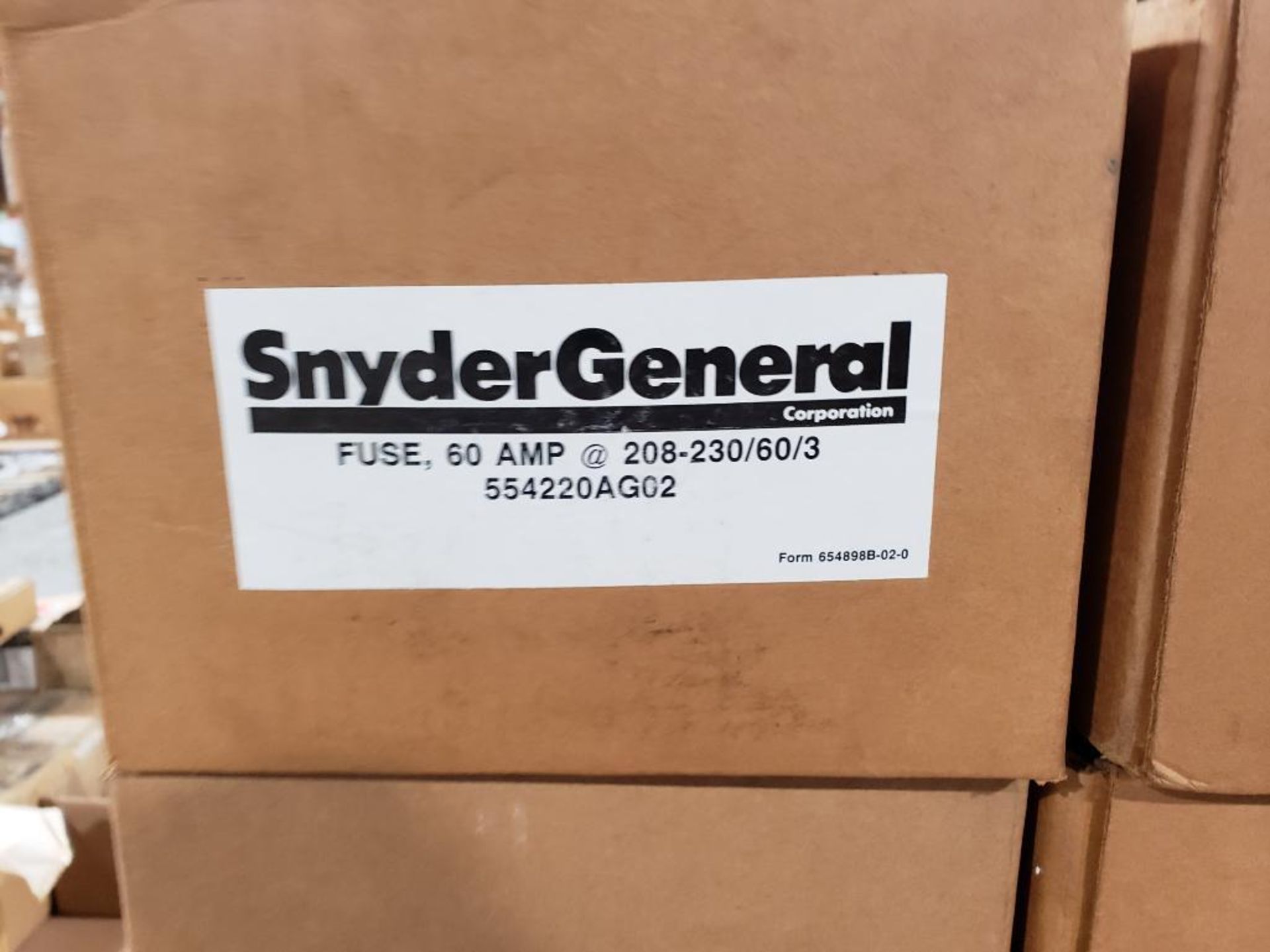 Qty 12 - Snyder General fuse kit. Part number 554220AG02. For a $20 fee ...