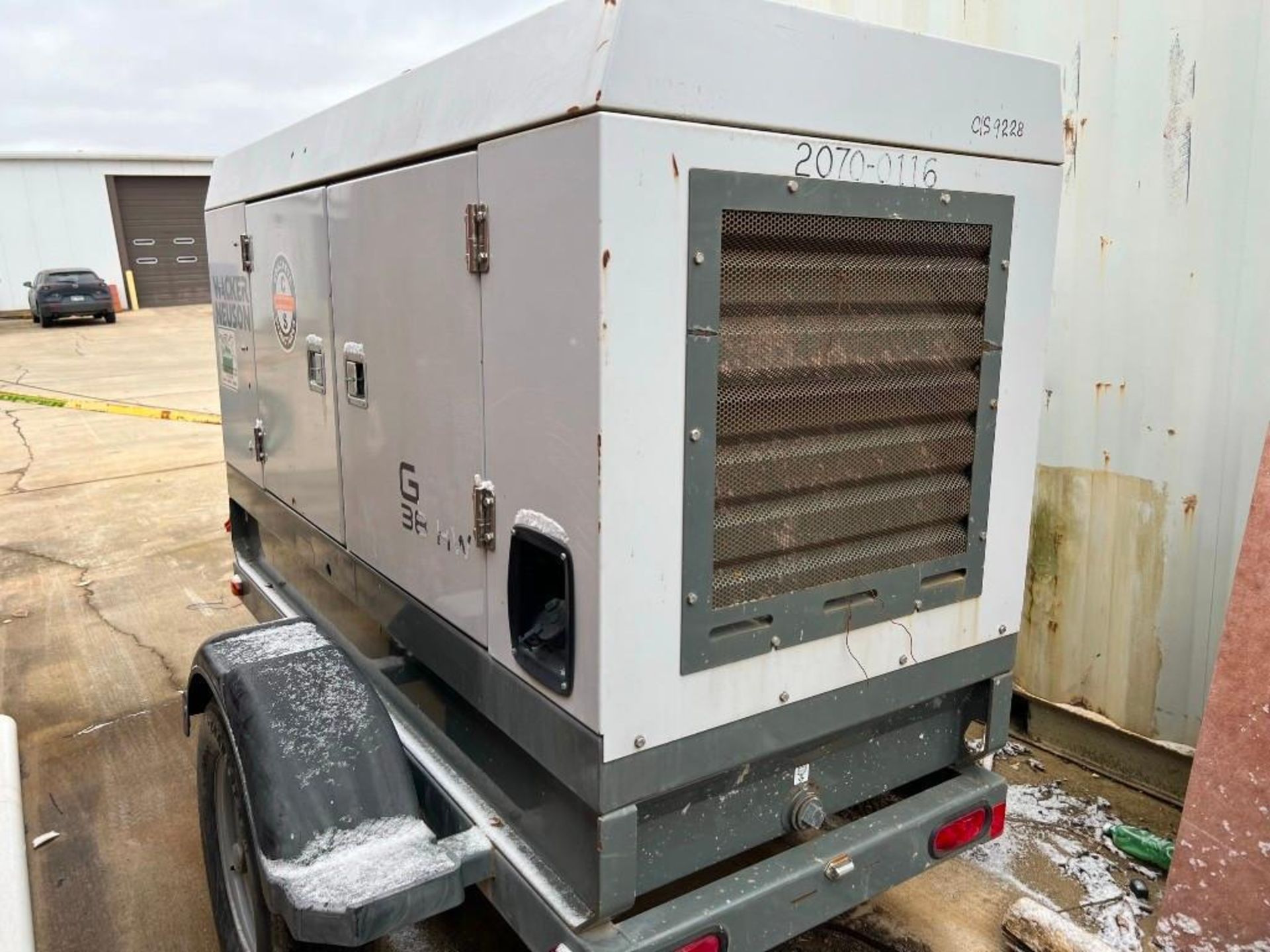 Wacker Neuson Trailer Mounted 48 KVA Generator Model G50, S/N 20165980
