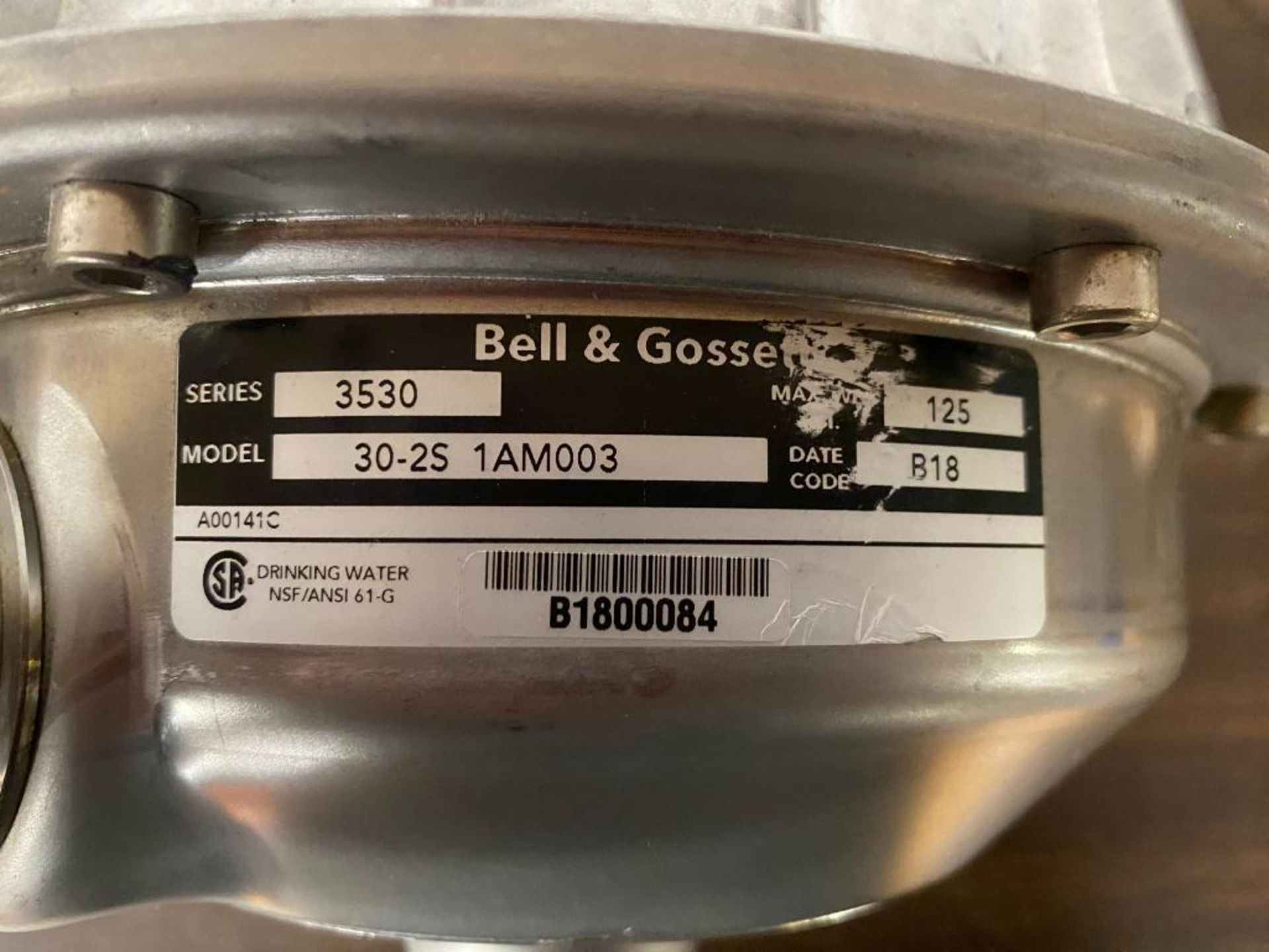 BELL AND GOSSET PUMP MODEL 3530 30-2S 1AM003/BELL & GOSSETT 1AM094 3530 ...