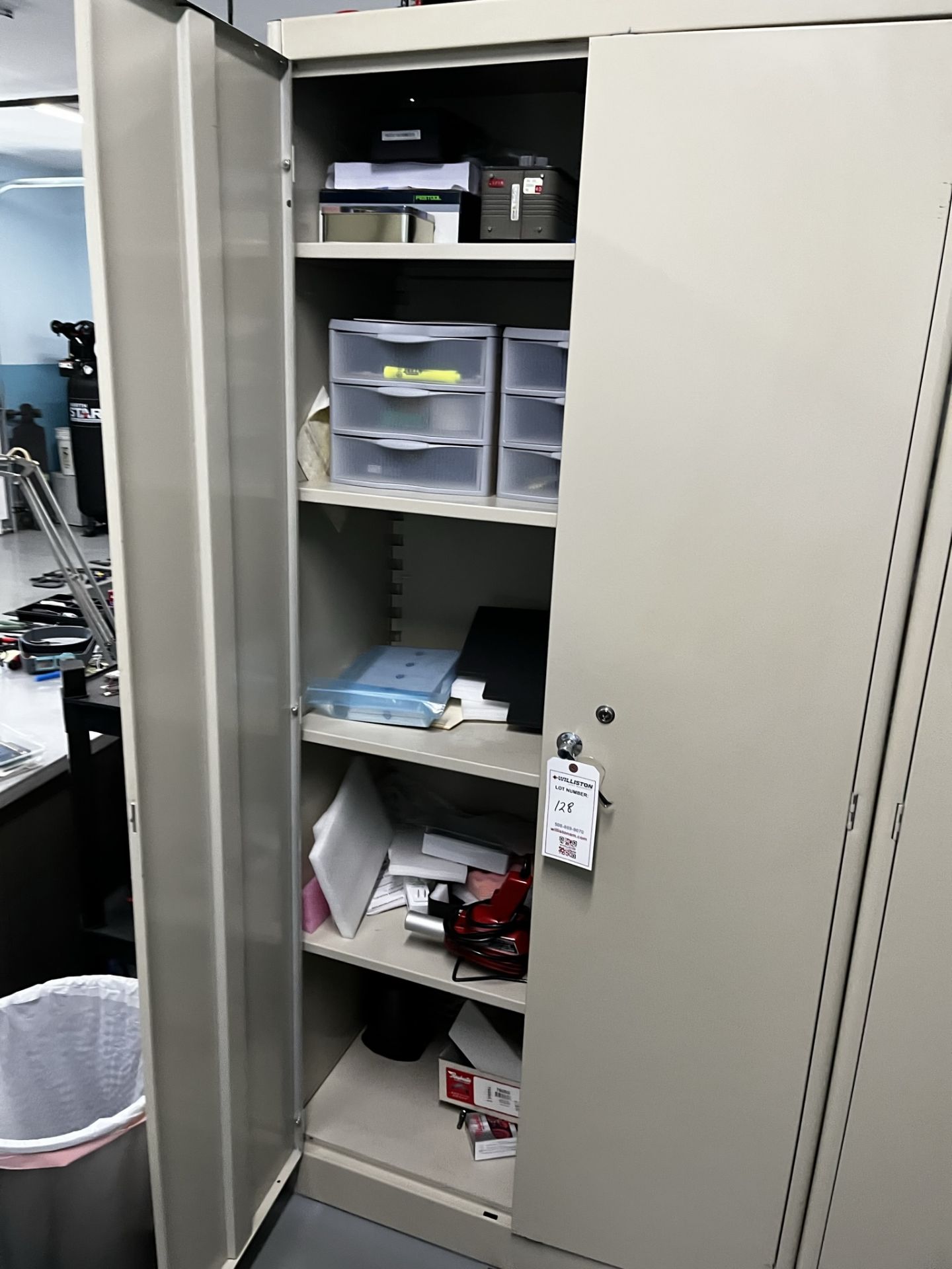 Storage Cabinet 5 Shelves with Misc Items Item Location - City ...
