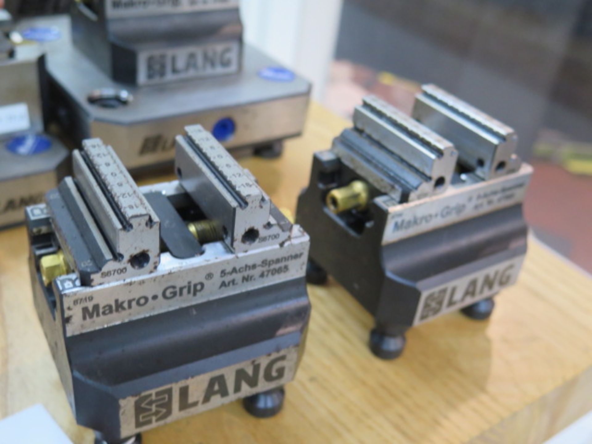 Lang Makro-Grip mdl. 47065 1.5" 5-Axis Vises (2) w/ 65mm Base Length ...